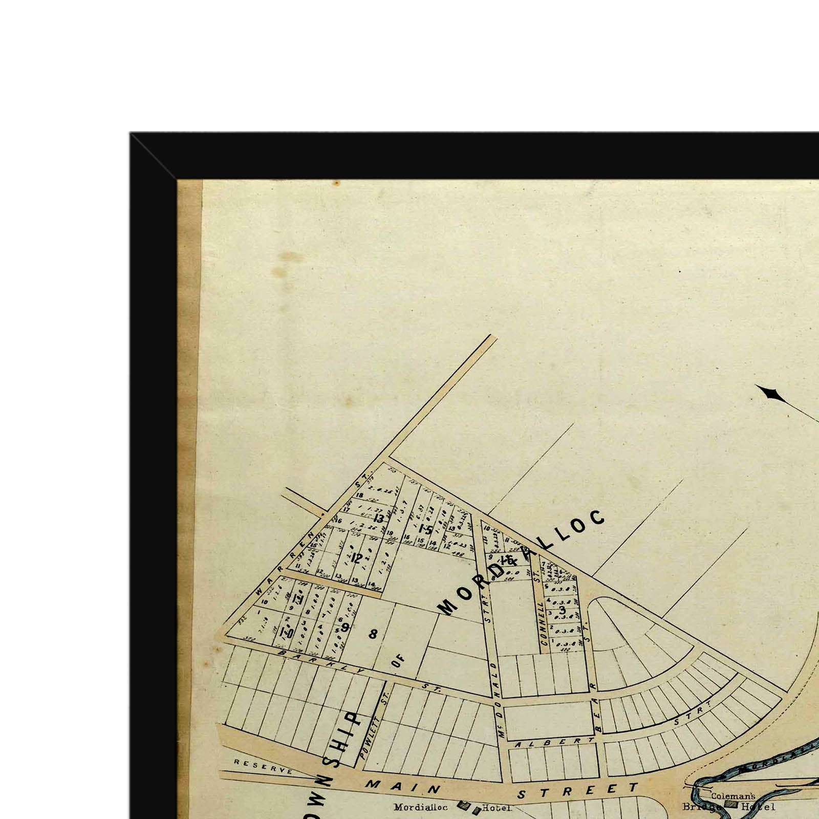 Mordialloc, Victoria Australia Vintage Map #12 (188-?) – Vintage Maps