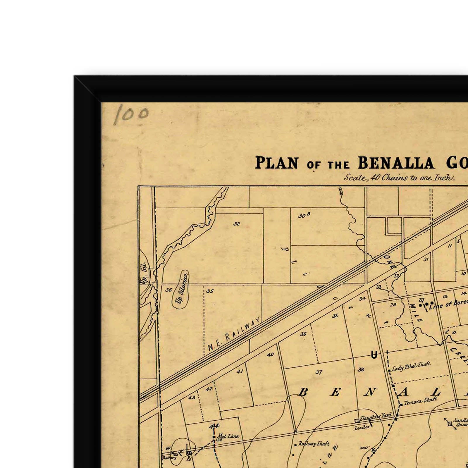 Benalla, Victoria Australia Vintage Map #2 (1899?) – Vintage Maps