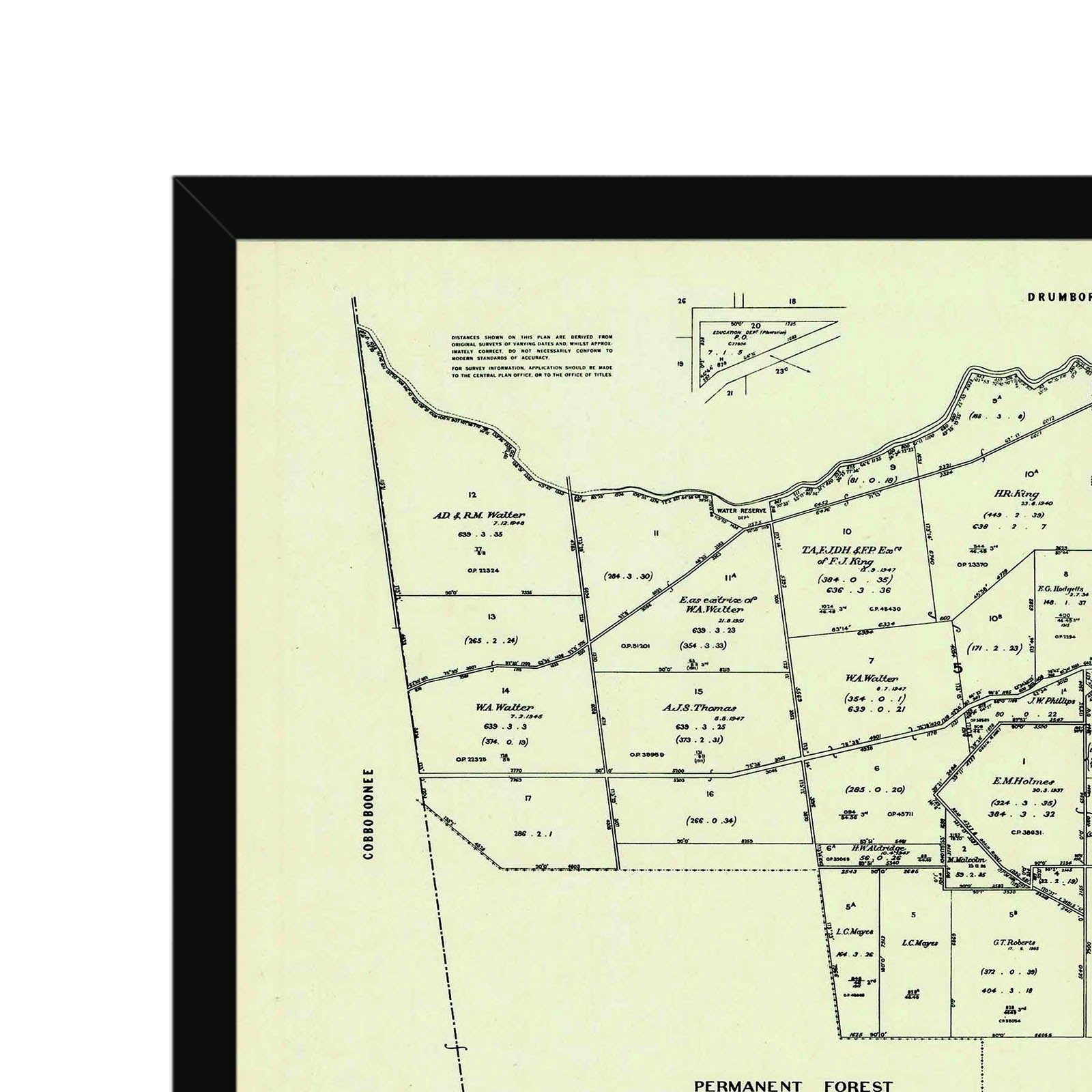 Heywood, Victoria Australia Vintage Map #3 (1859) – Vintage Maps