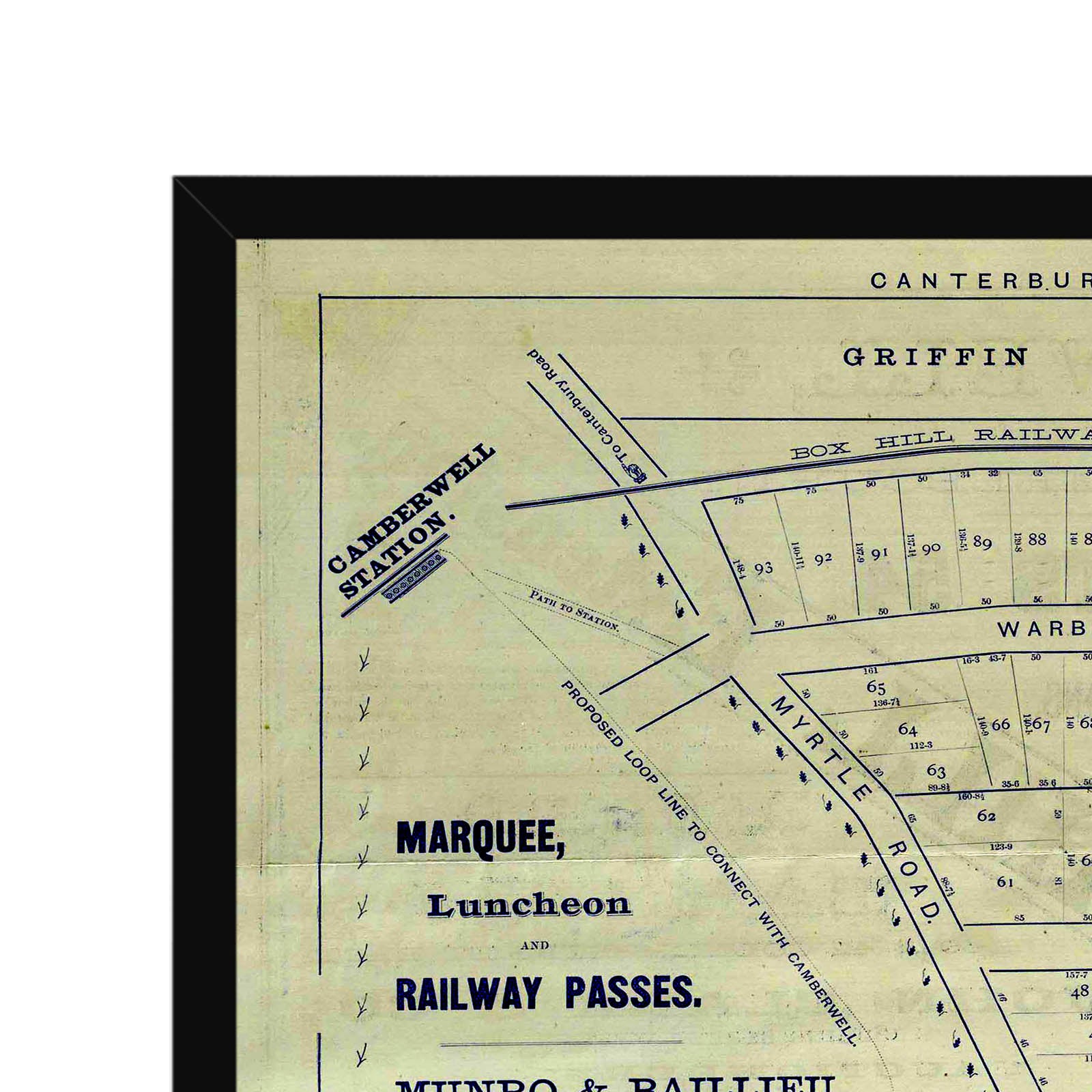 Camberwell, Victoria Australia Vintage Map #75 (1886) – Vintage Maps