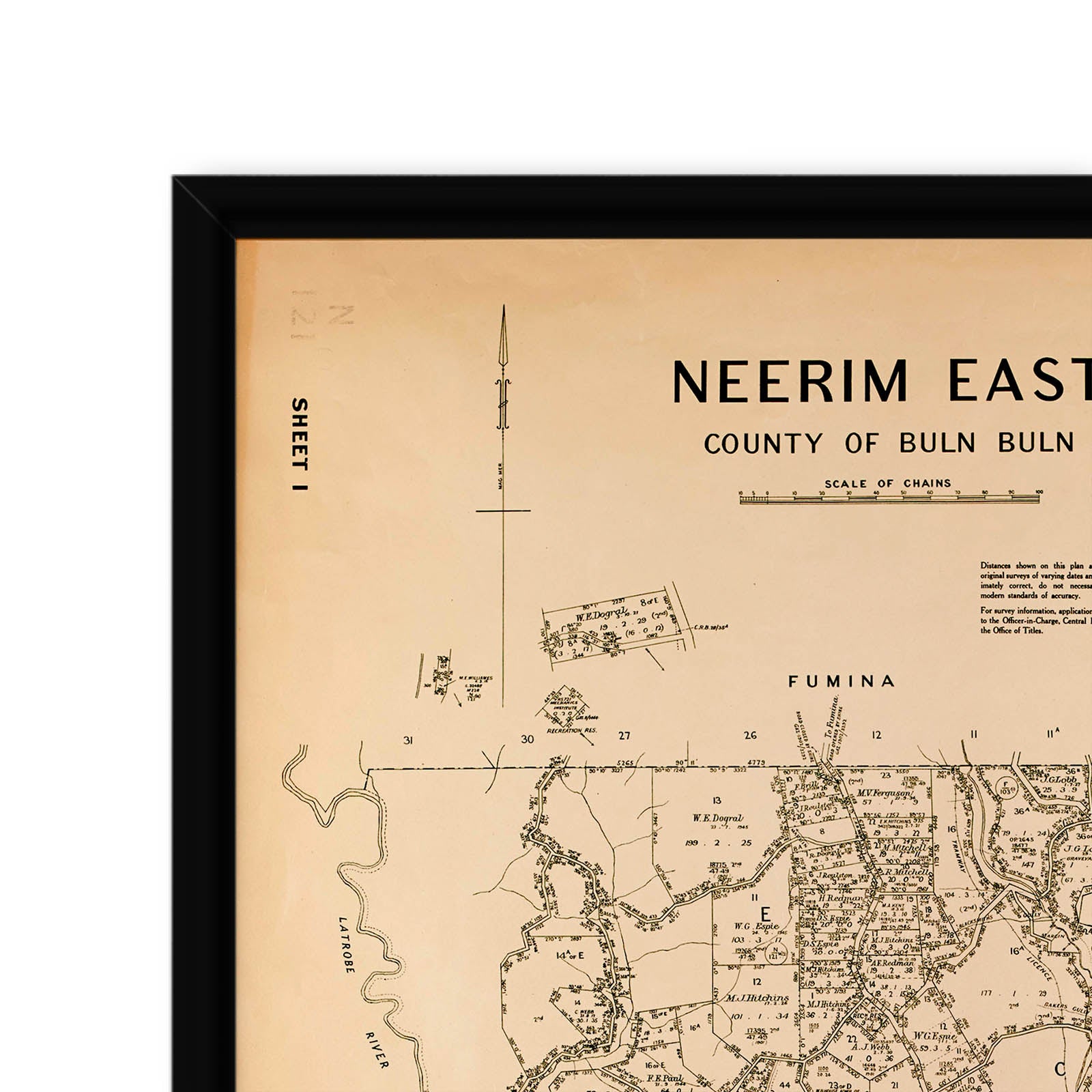 Neerim, Victoria Australia Vintage Map #4 (1946) – Vintage Maps