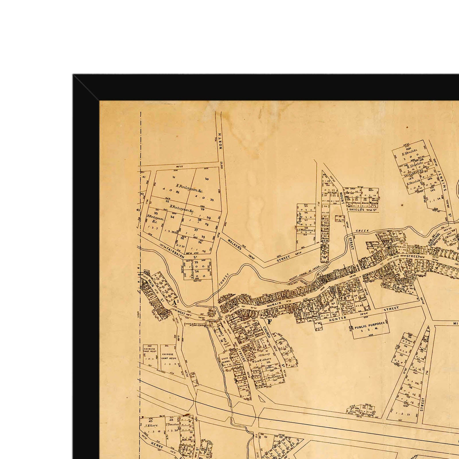 Chewton, Victoria Australia Vintage Map #2 (188-) – Vintage Maps