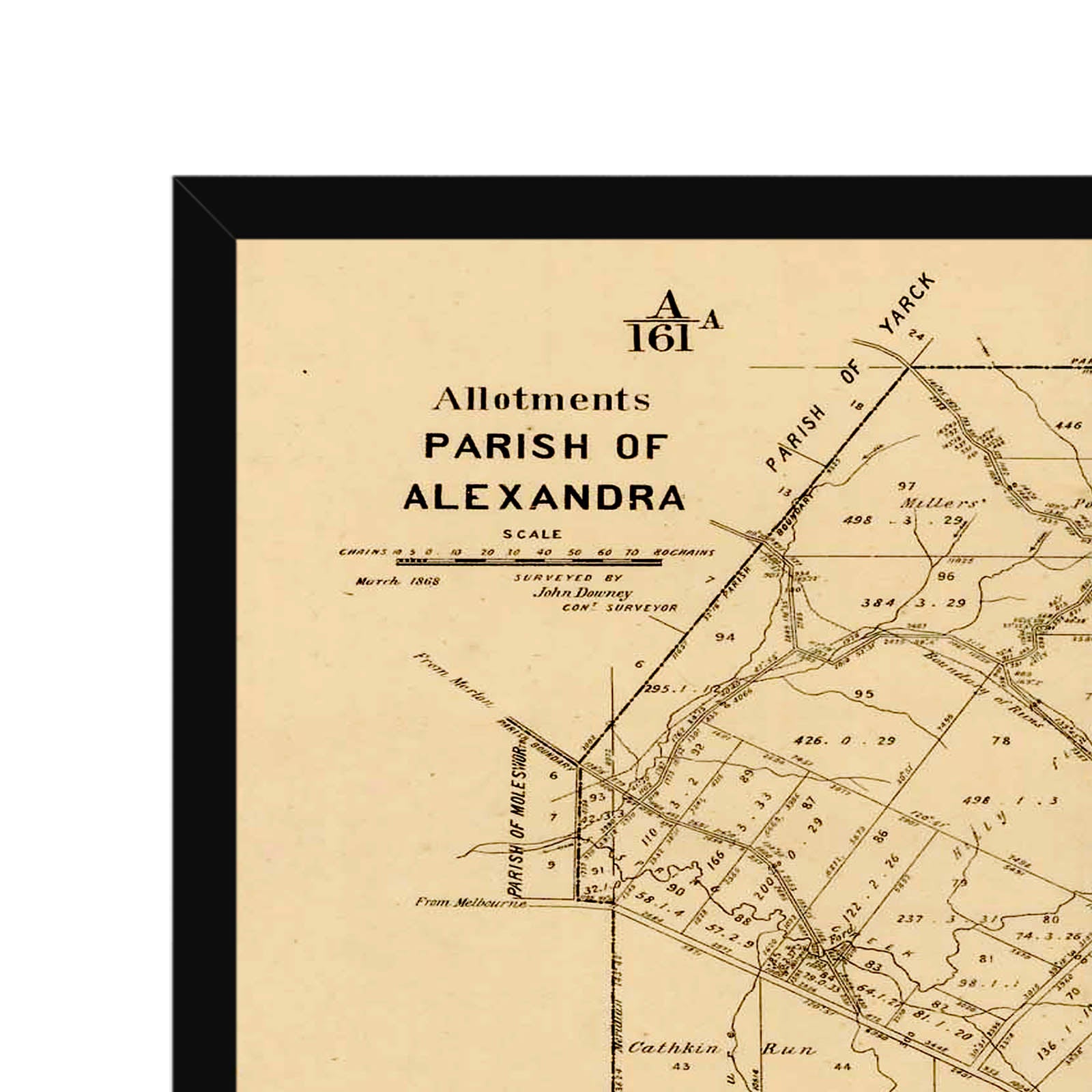 Alexandra, Victoria Australia Vintage Map #2 (1871) – Vintage Maps