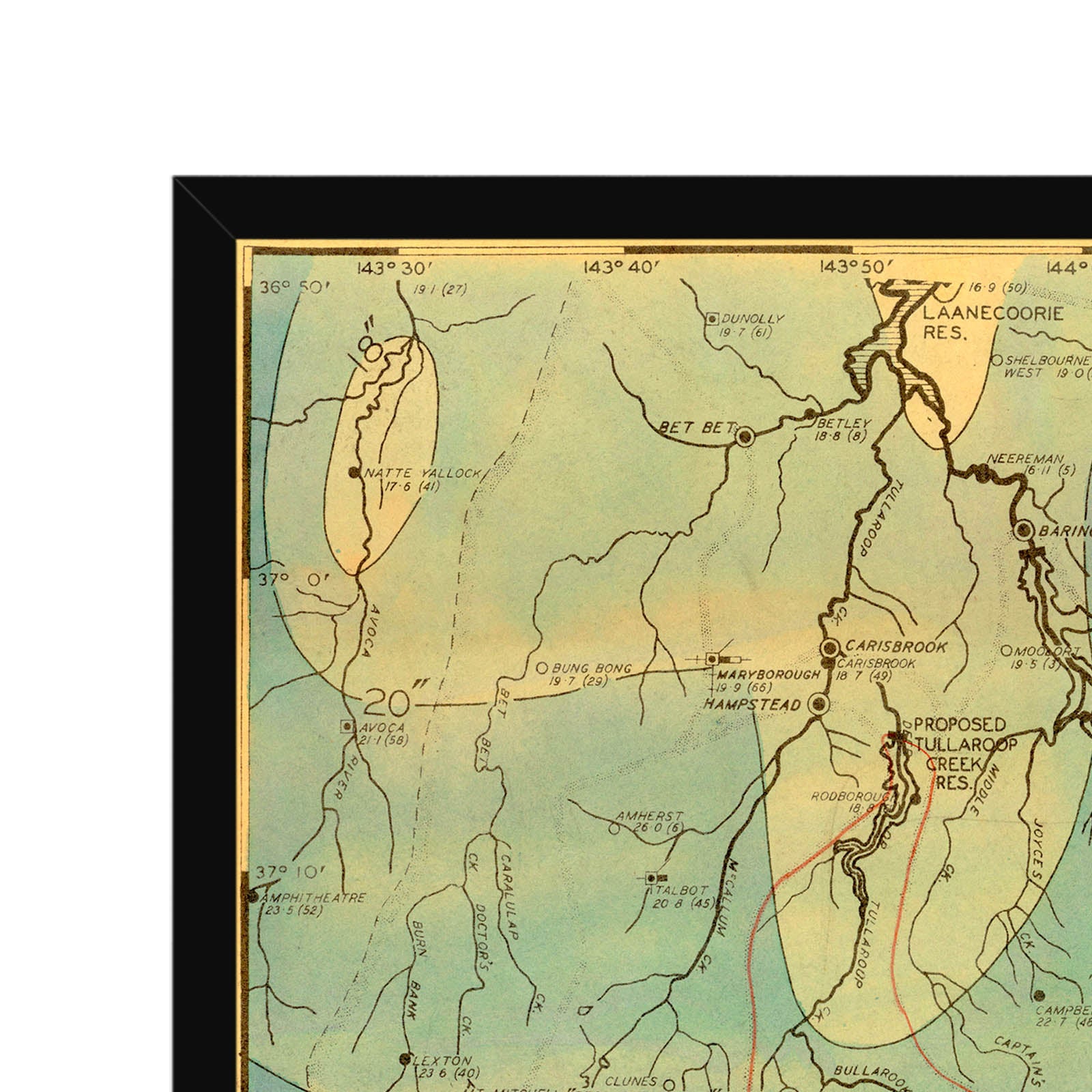 Clunes, Victoria Australia Vintage Map #7 (1946) – Vintage Maps