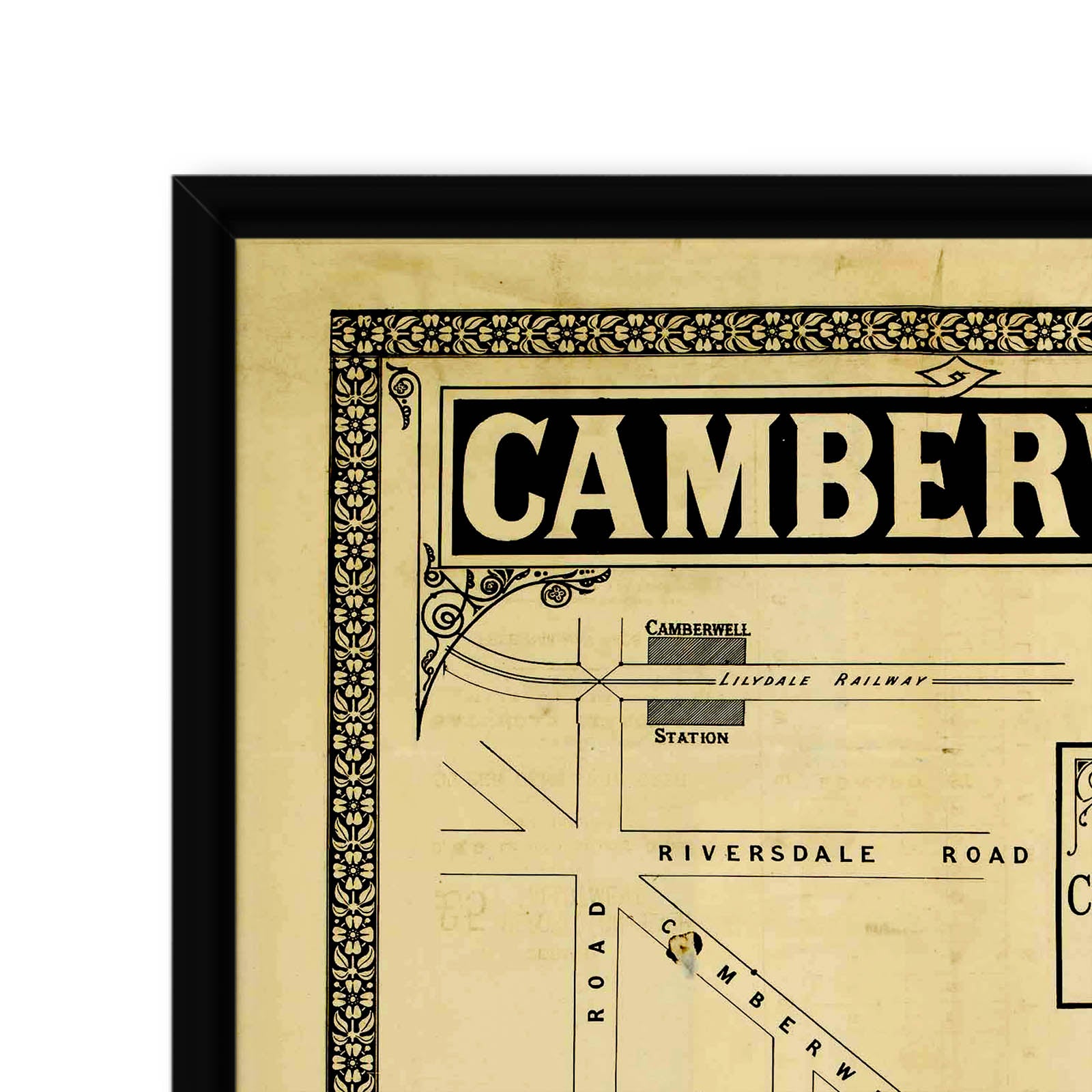 Camberwell, Victoria Australia Vintage Map #91 (1884?) – Vintage Maps