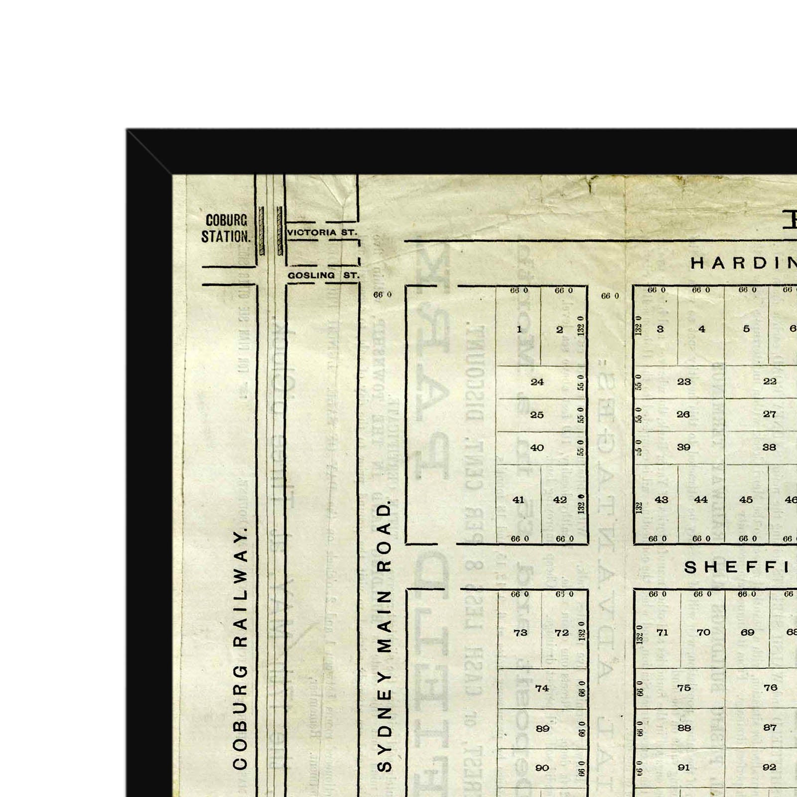 Coburg, Victoria Australia Vintage Map #62 (1884) – Vintage Maps