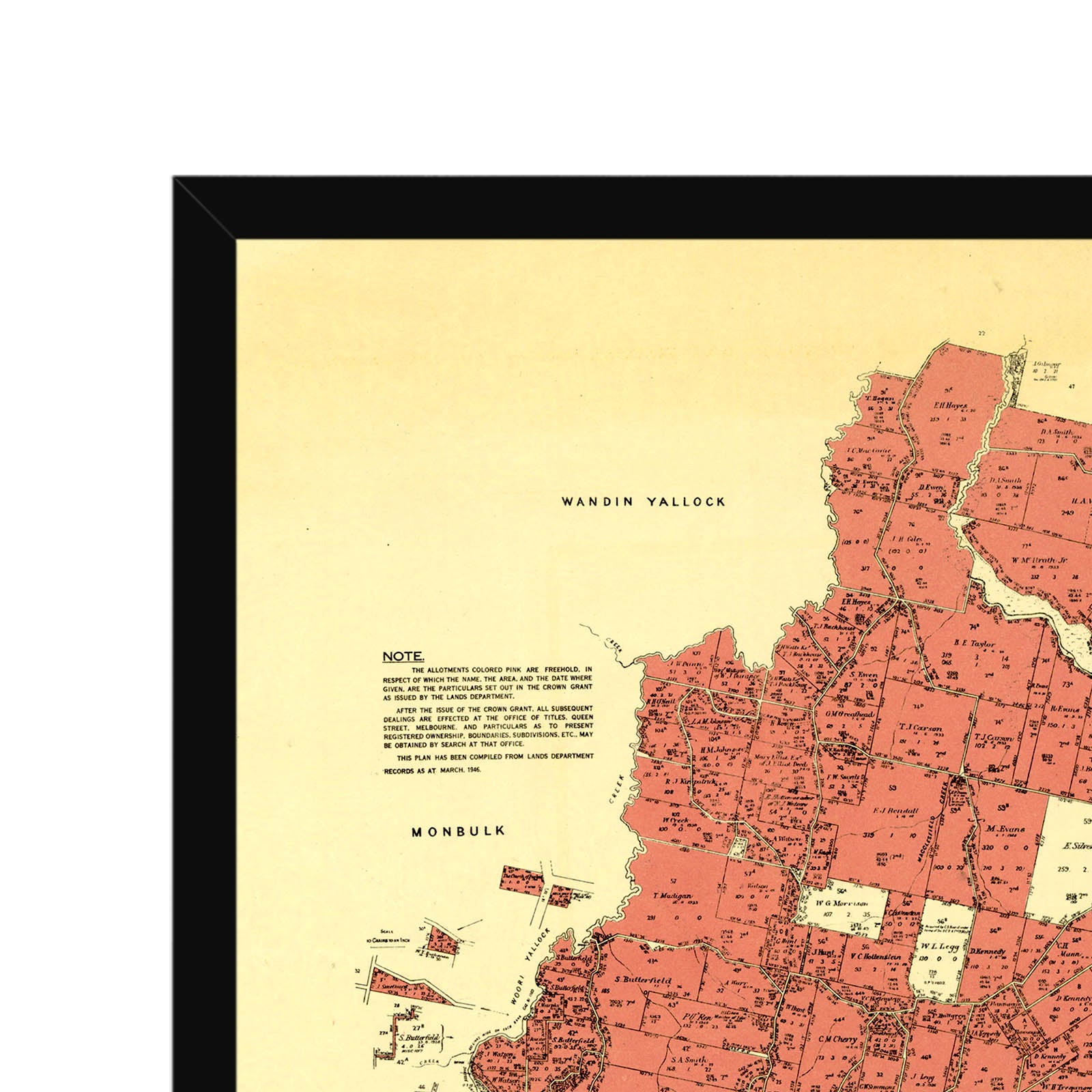 Macclesfield, Victoria Australia Vintage Map #1 (1946) – Vintage Maps