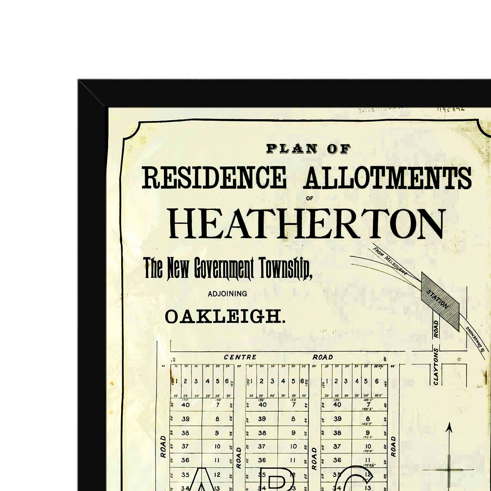 Heatherton, Victoria Australia Vintage Map #1 (1886) – Vintage Maps