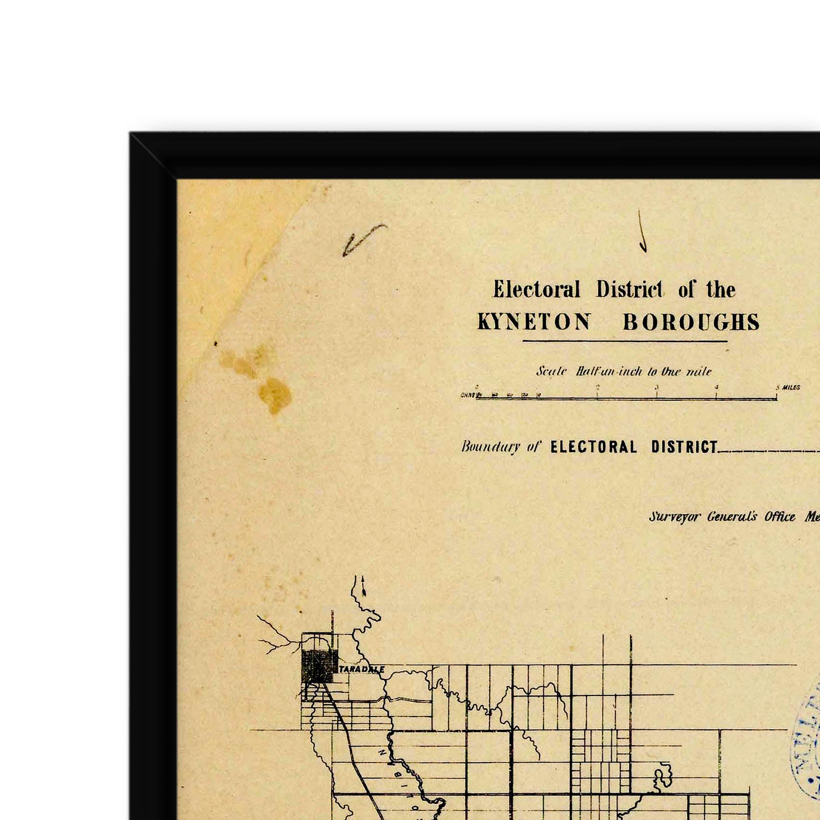 Kyneton, Victoria Australia Vintage Map #6 (1856) – Vintage Maps