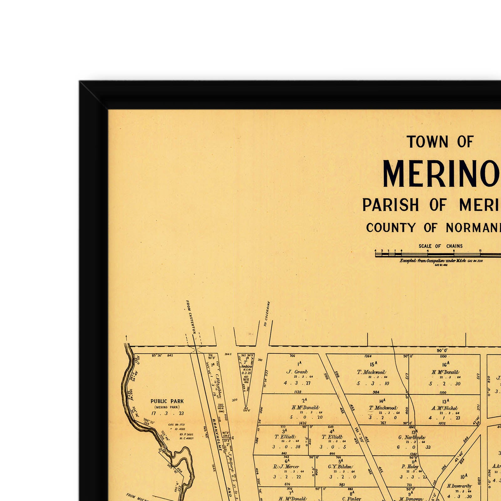 Merino, Victoria Australia Vintage Map #5 (1932) – Vintage Maps
