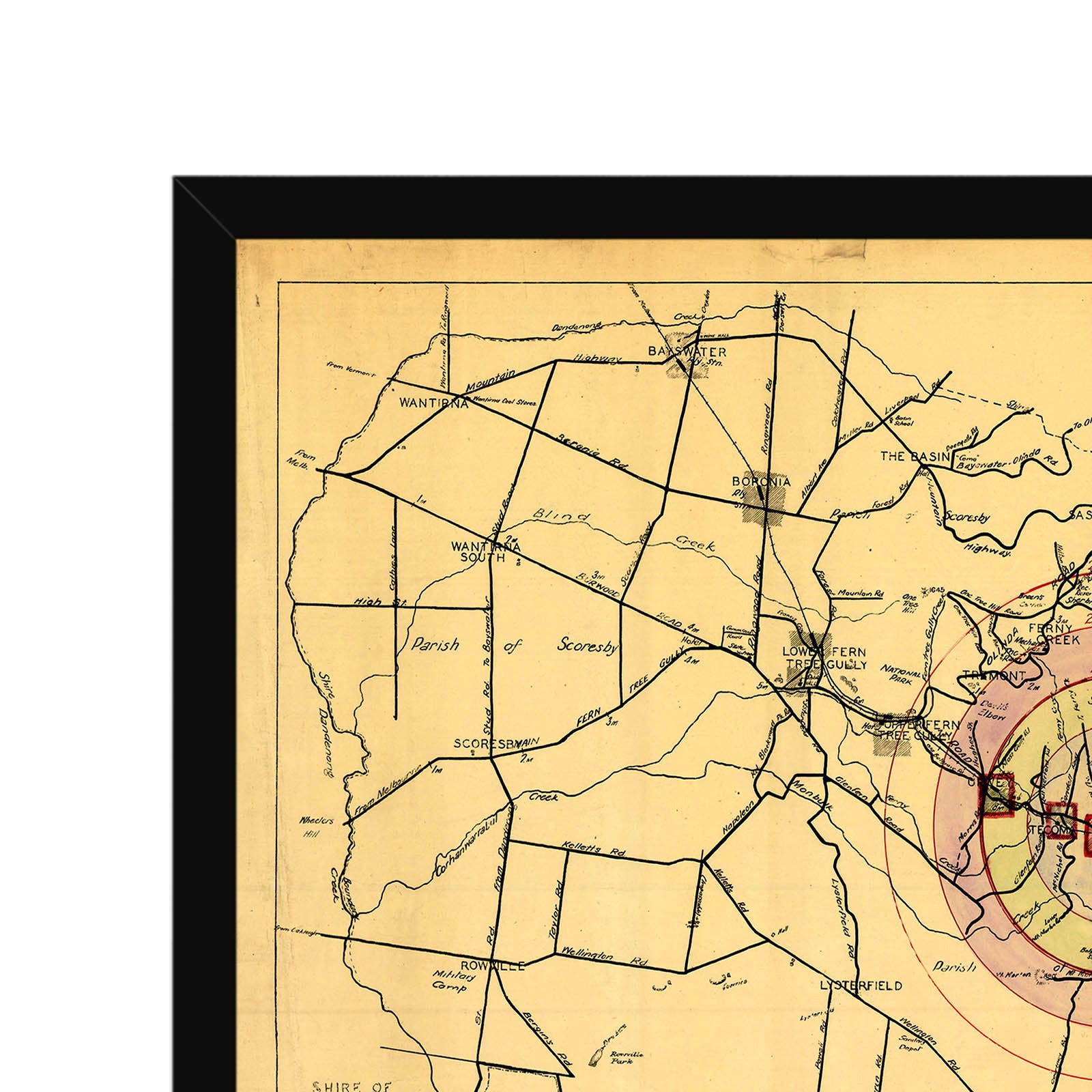 Ferntree Gully, Victoria Australia Vintage Map #10 (194-?) – Vintage Maps