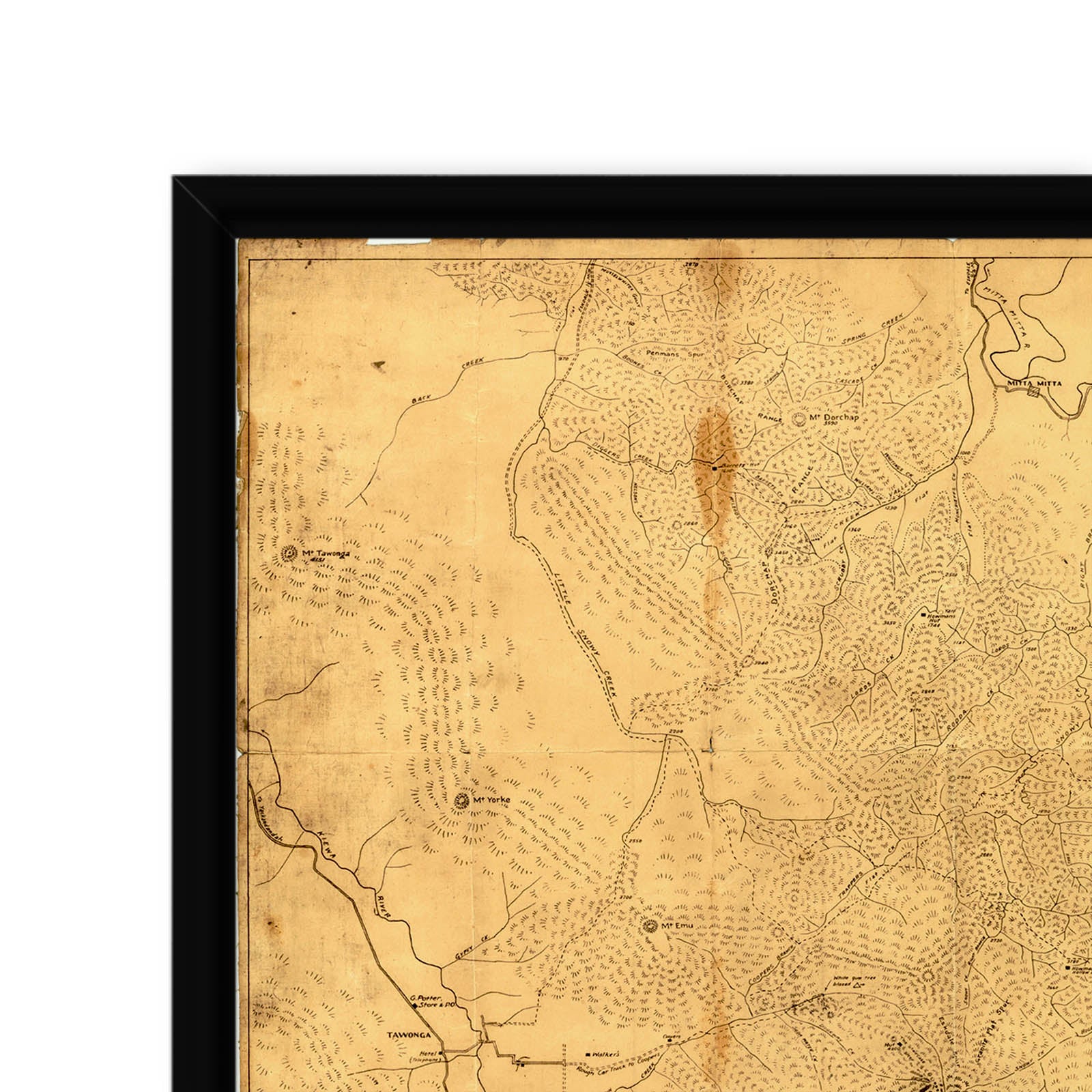 Bogong, Victoria Australia Vintage Map #5 (1937) – Vintage Maps