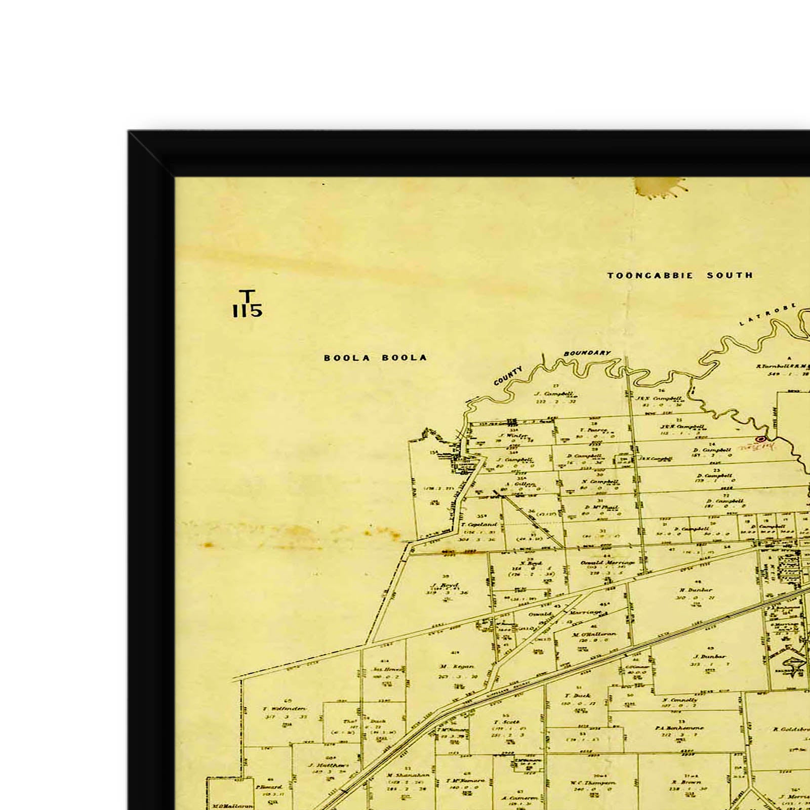 Traralgon, Victoria Australia Vintage Map #1 (1887) – Vintage Maps