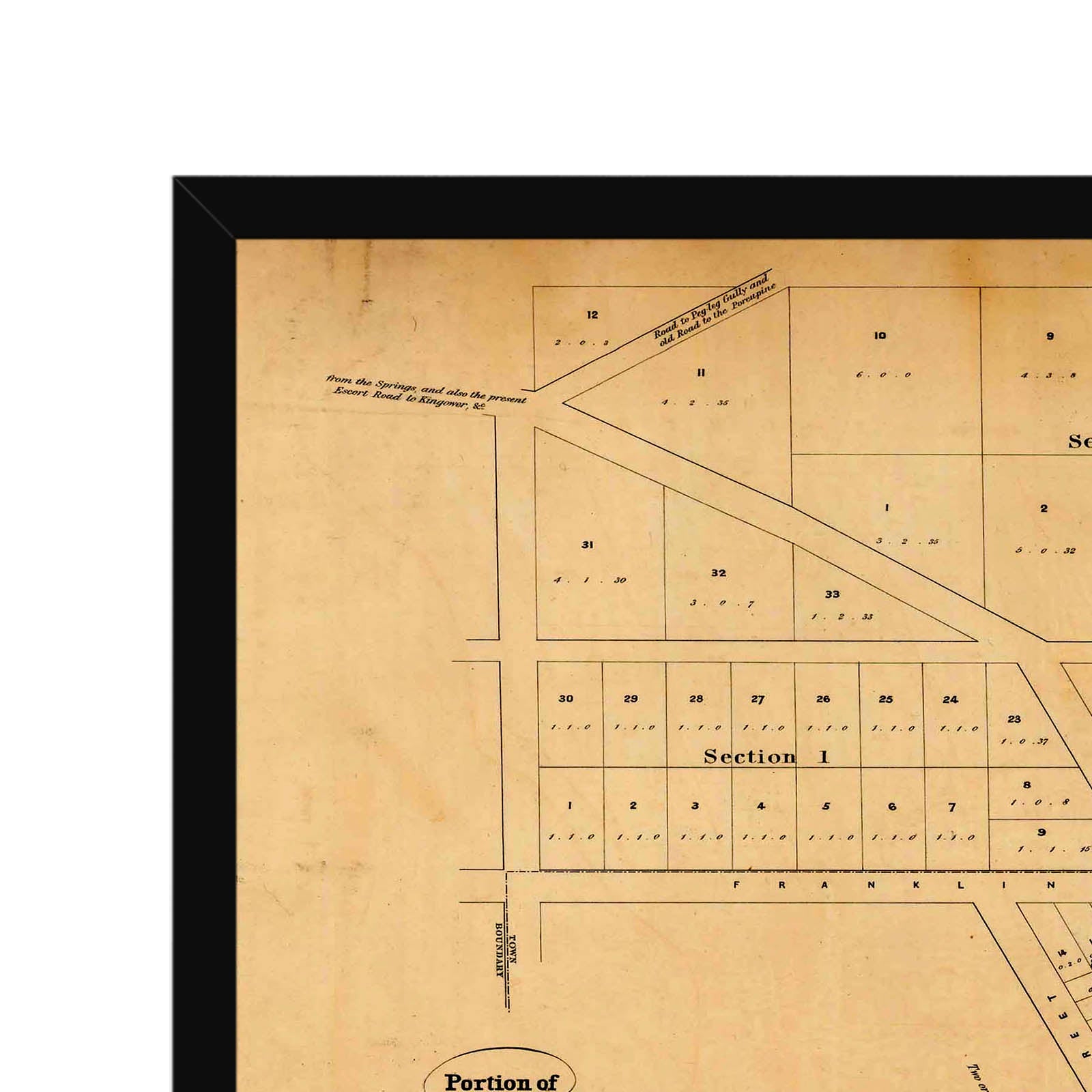 Maldon, Victoria Australia Vintage Map #8 (1854) – Vintage Maps