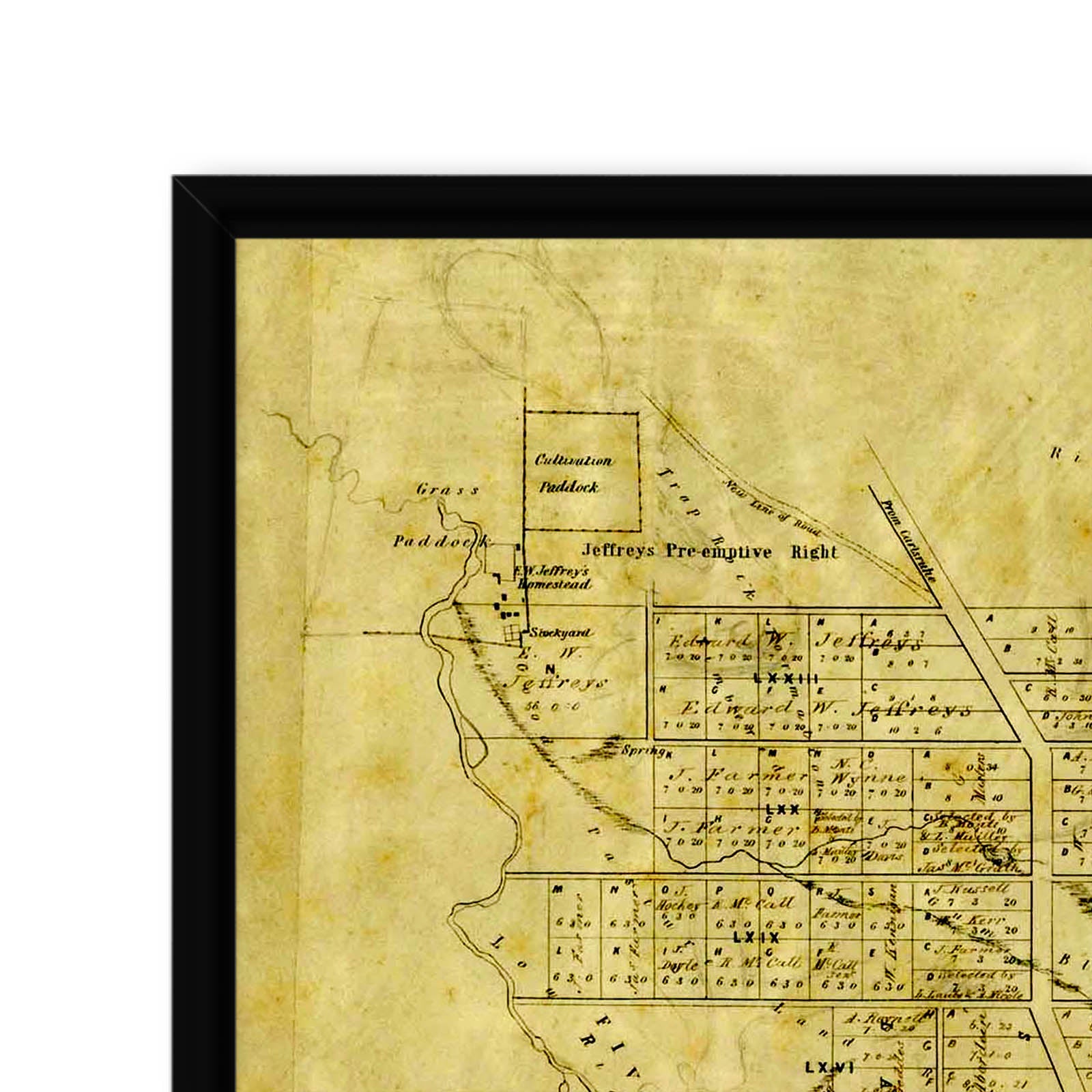 Woodend, Victoria Australia Vintage Map #6 (1854) – Vintage Maps