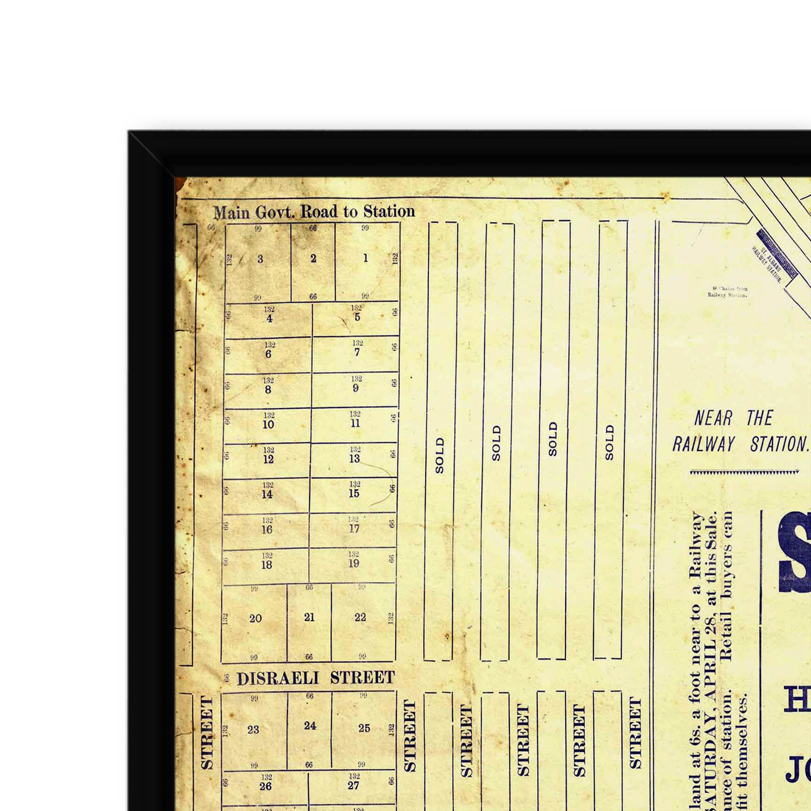 St Albans, Victoria Australia Vintage Map #2 (1888?) – Vintage Maps