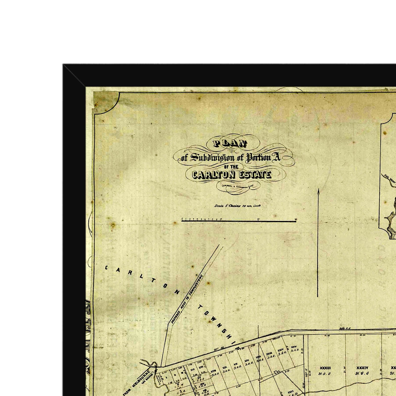 Doncaster, Victoria Australia Vintage Map #6 (185-) – Vintage Maps