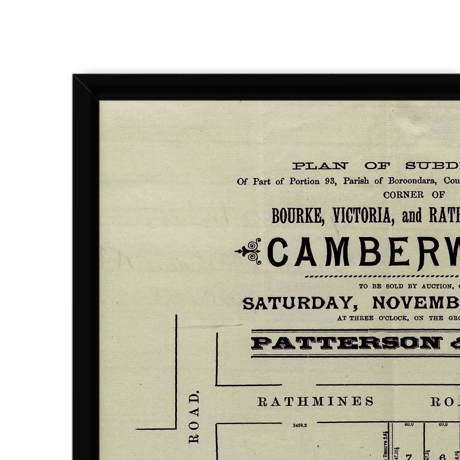 Camberwell, Victoria Australia Vintage Map #60 (1887) – Vintage Maps
