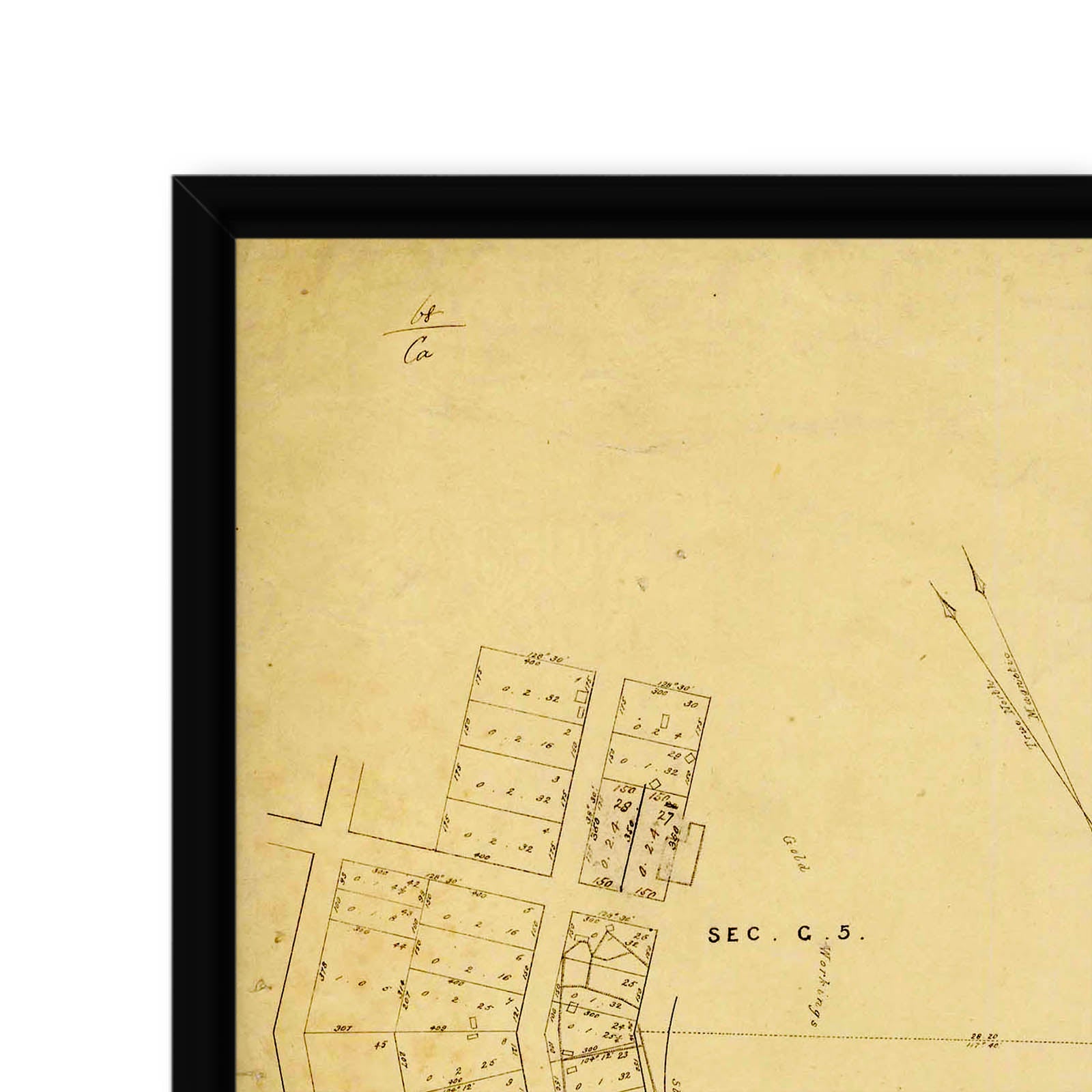 Castlemaine, Victoria Australia Vintage Map #7 (1865) – Vintage Maps