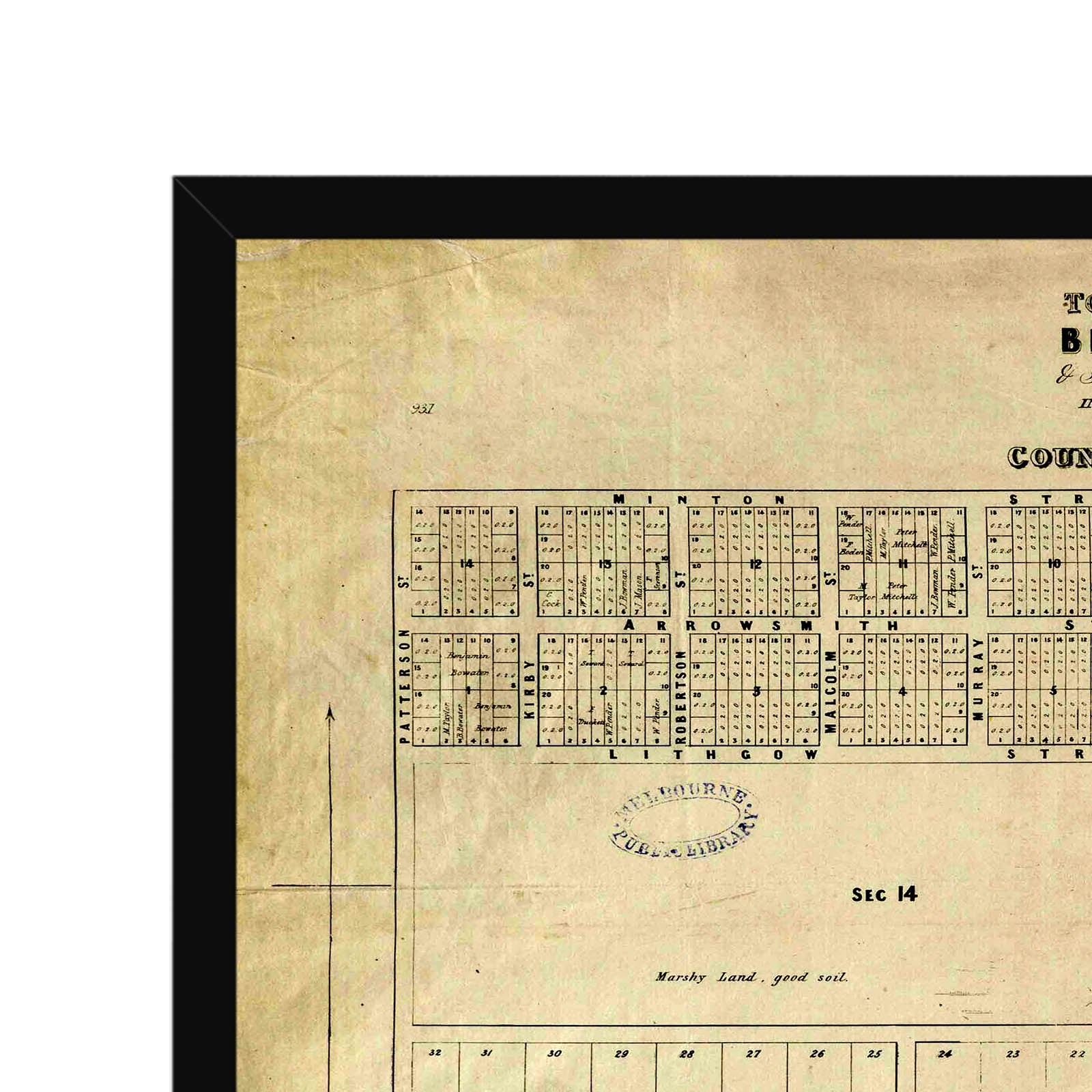 Beveridge, Victoria Australia Vintage Map #6 (1858) – Vintage Maps