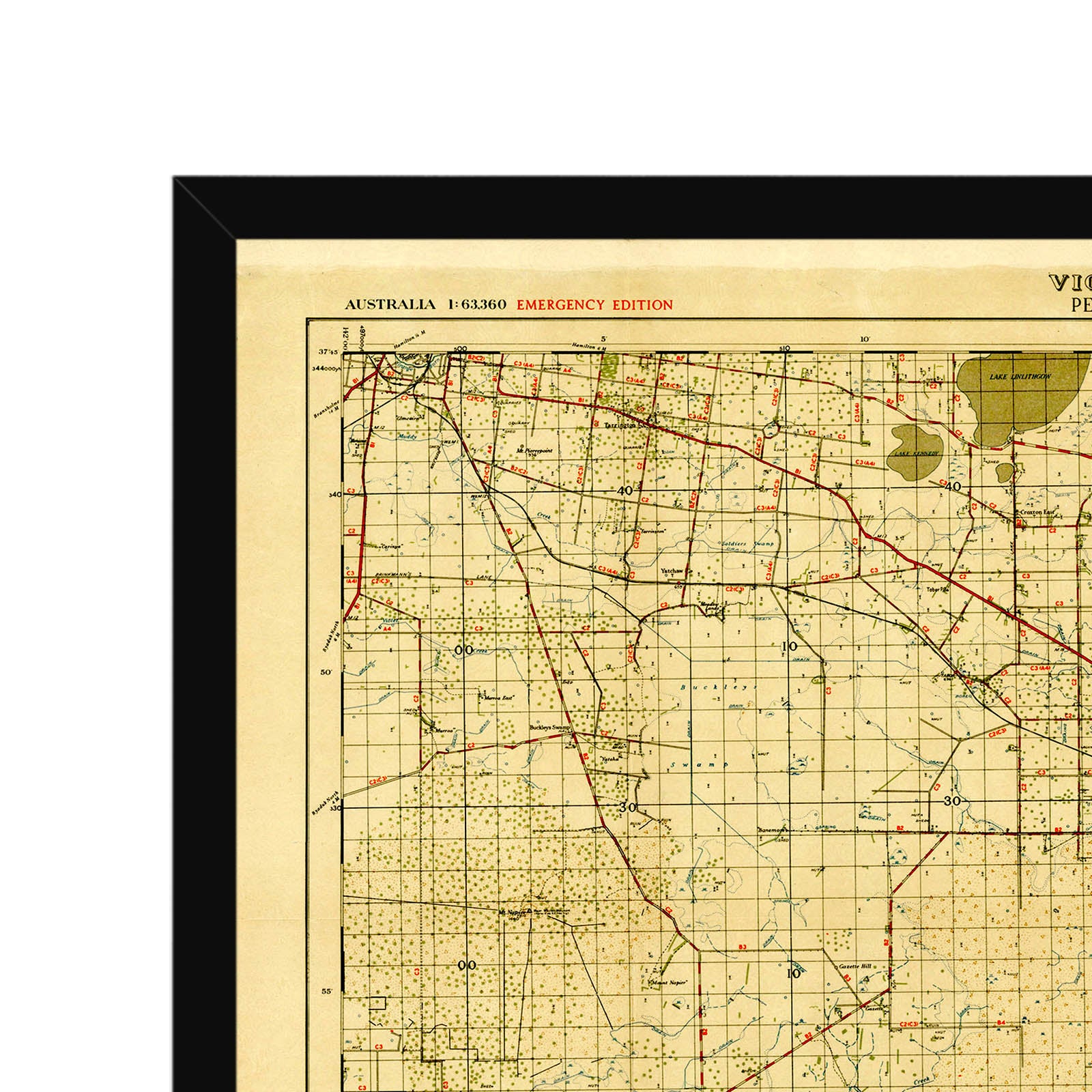Penshurst, Victoria Australia Vintage Map #6 (1943) – Vintage Maps