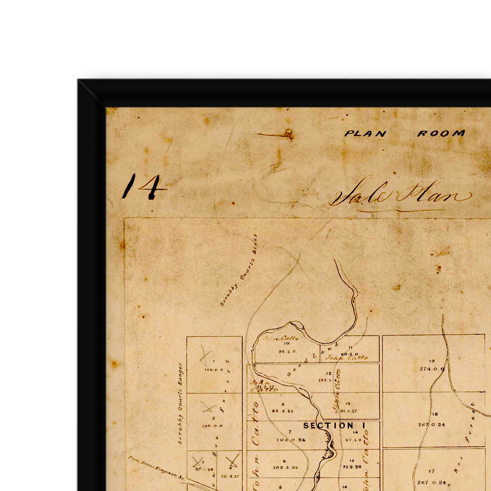 Newbridge, Victoria Australia Vintage Map #3 (1854) – Vintage Maps