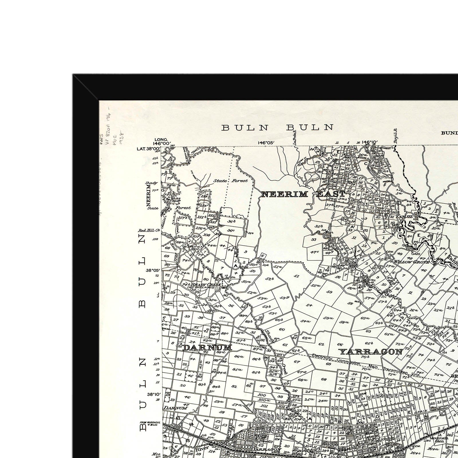 Moe, Victoria Australia Vintage Map #11 (1938) – Vintage Maps
