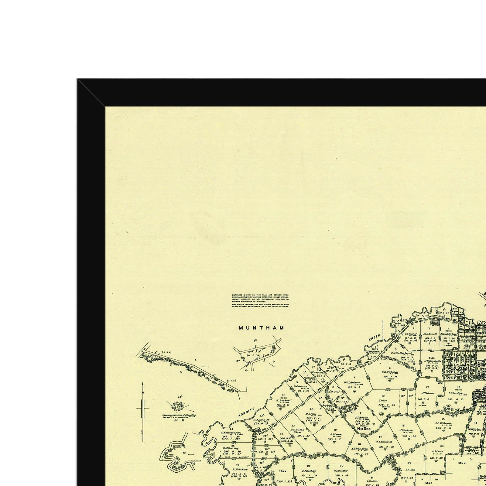 Coleraine, Victoria Australia Vintage Map #3 (1856) – Vintage Maps