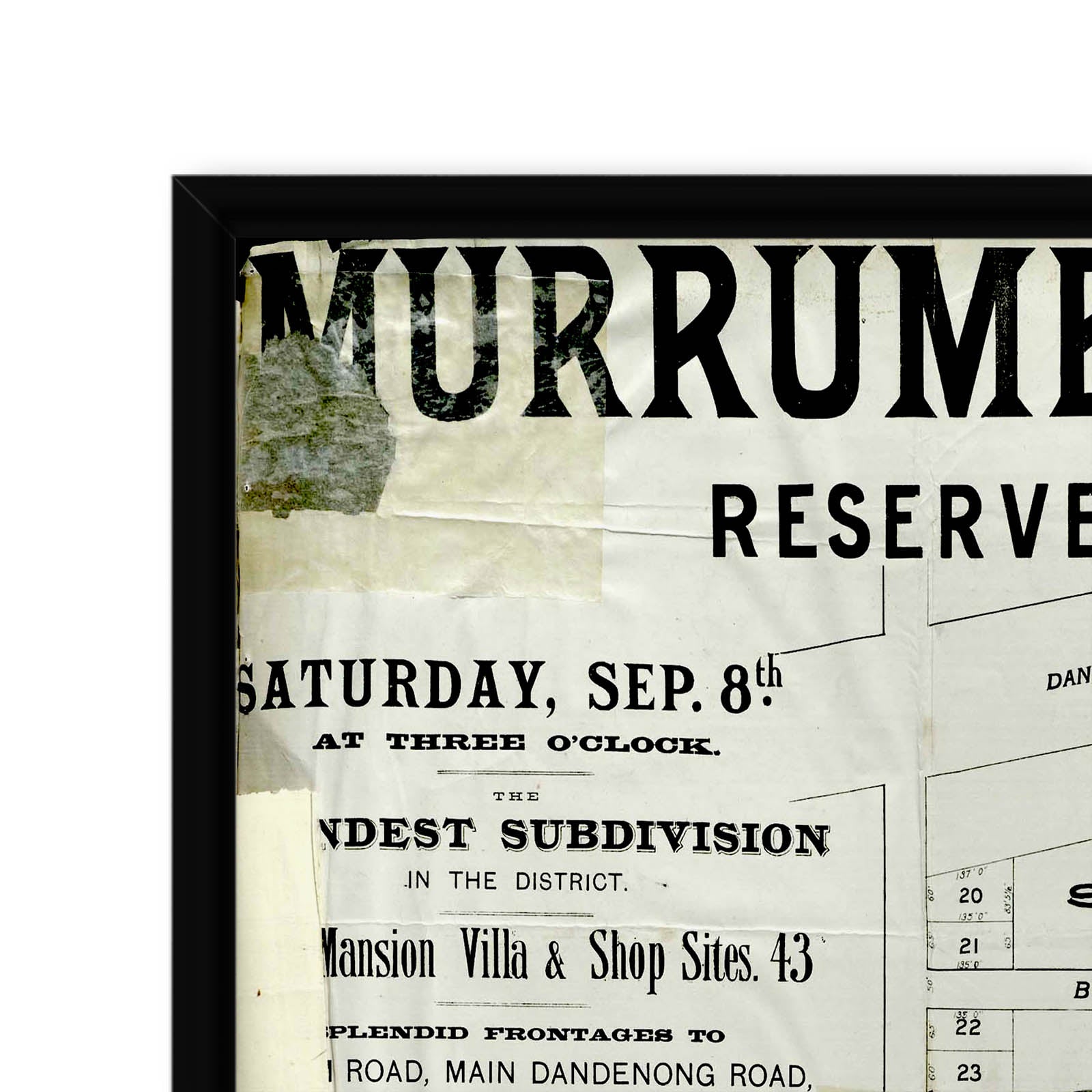 Murrumbeena, Victoria Australia Vintage Map #7 (188-?) – Vintage Maps