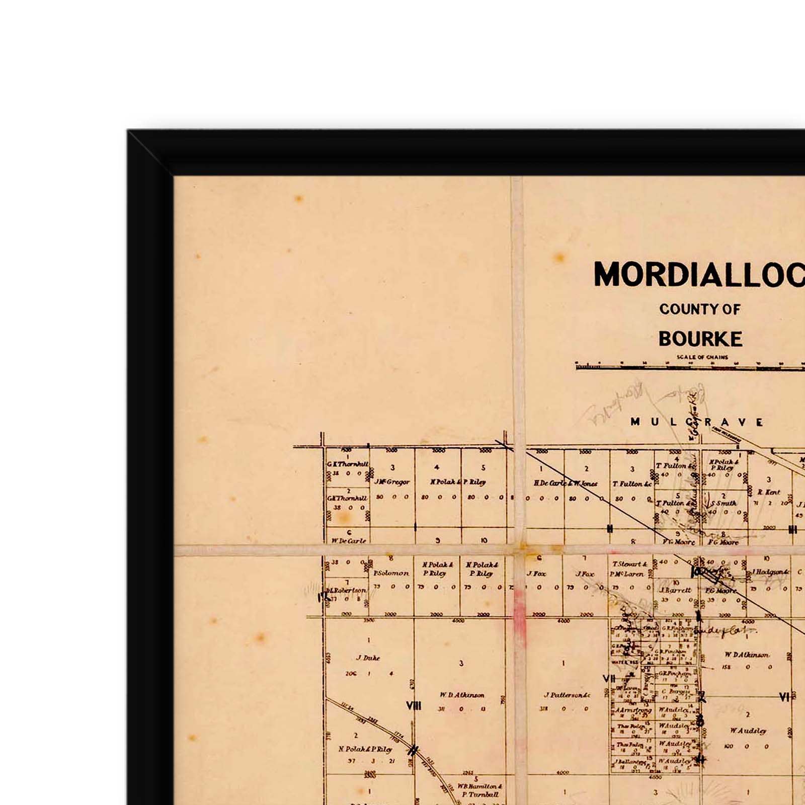 Mordialloc, Victoria Australia Vintage Map #4 (1884) – Vintage Maps