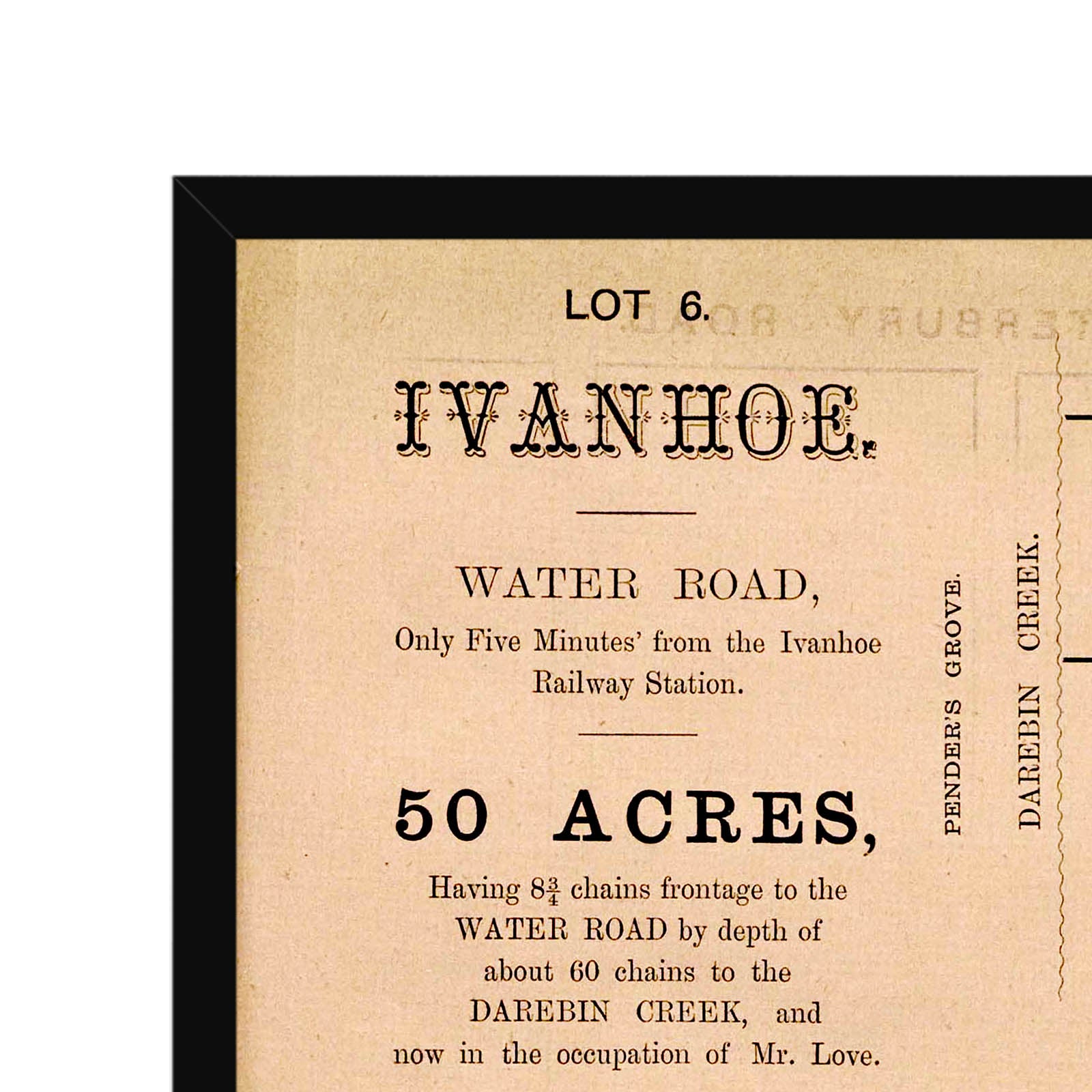 Ivanhoe, Victoria Australia Vintage Map #2 (1887) – Vintage Maps