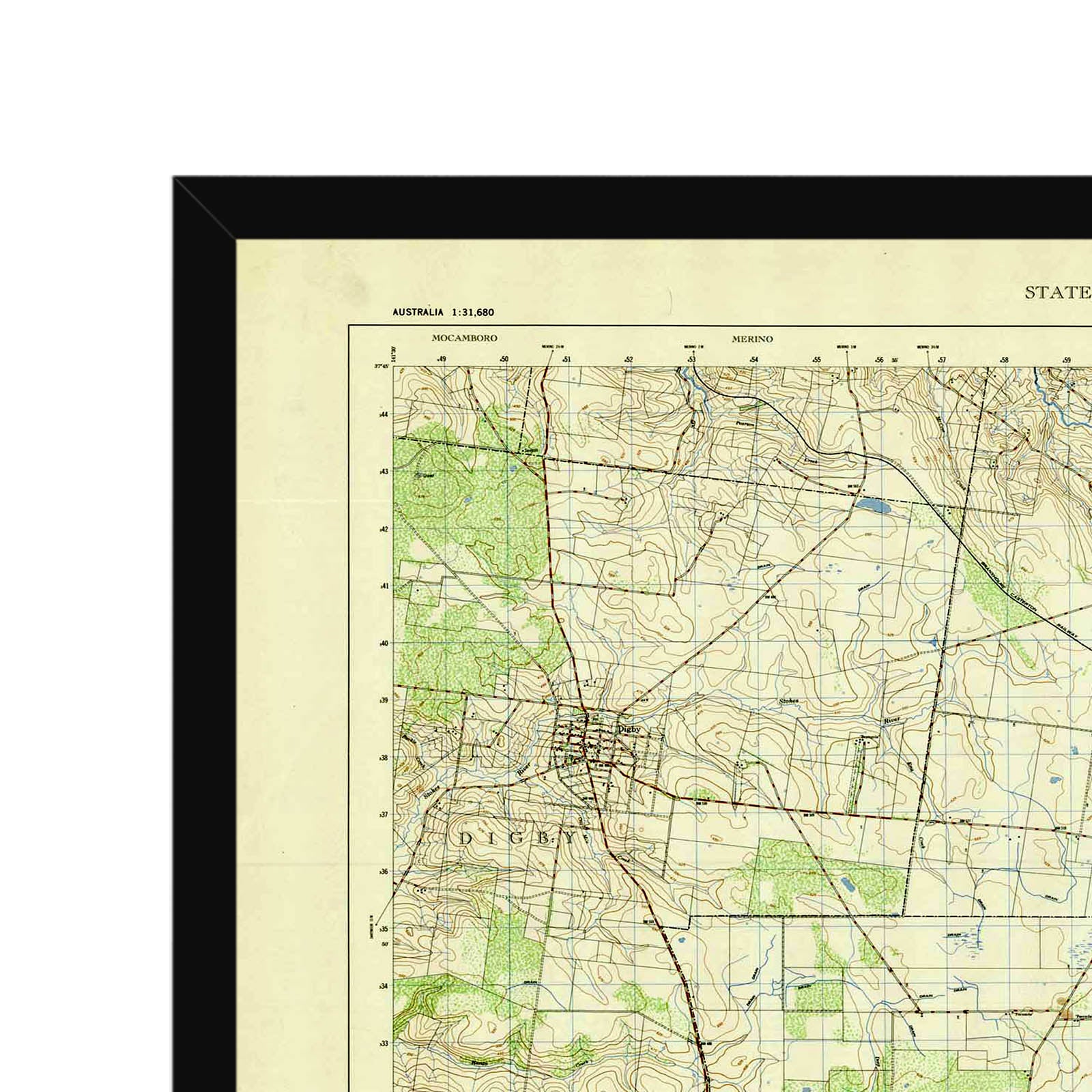 Digby, Victoria Australia Vintage Map #5 (1960) – Vintage Maps