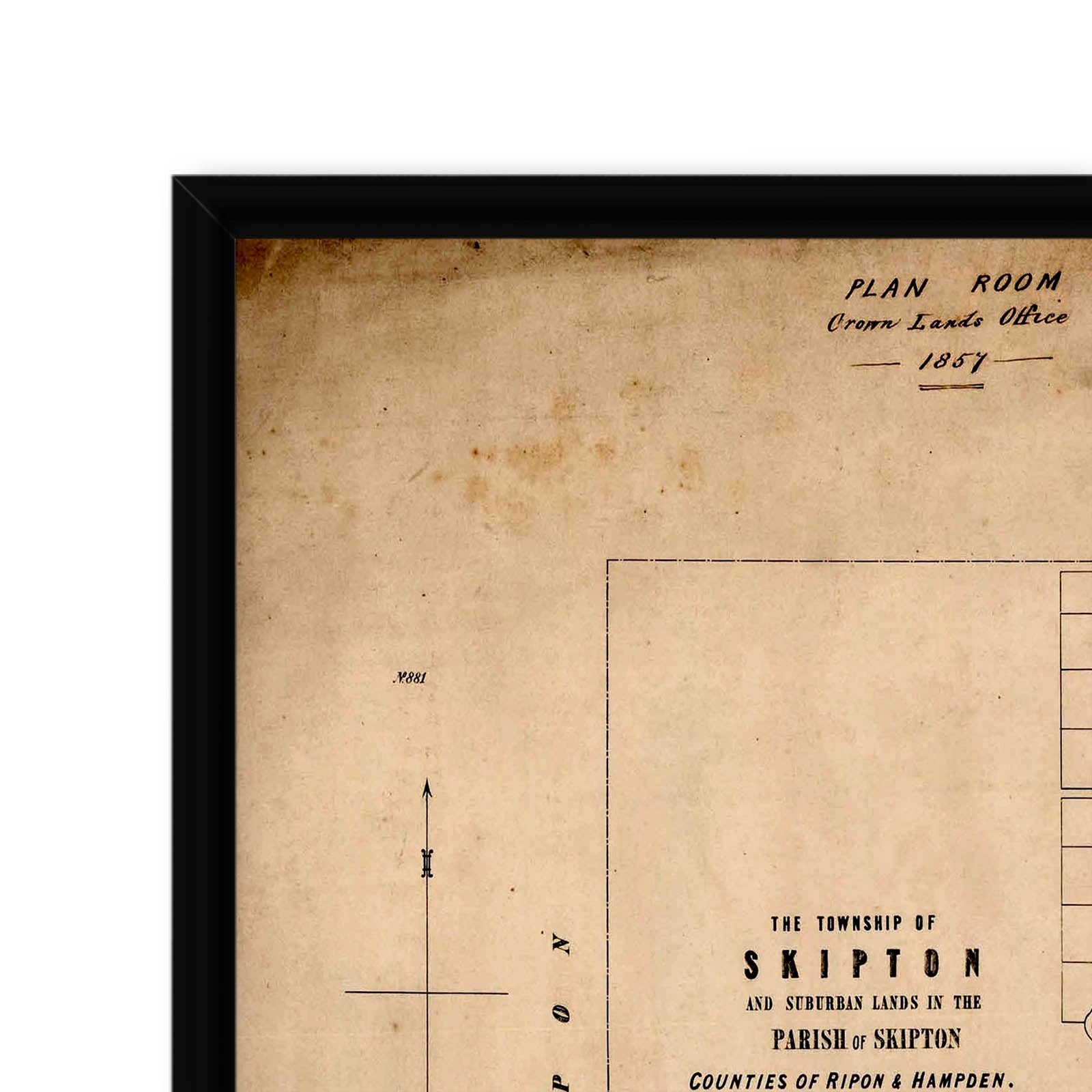 Skipton, Victoria Australia Vintage Map #1 (1858) – Vintage Maps