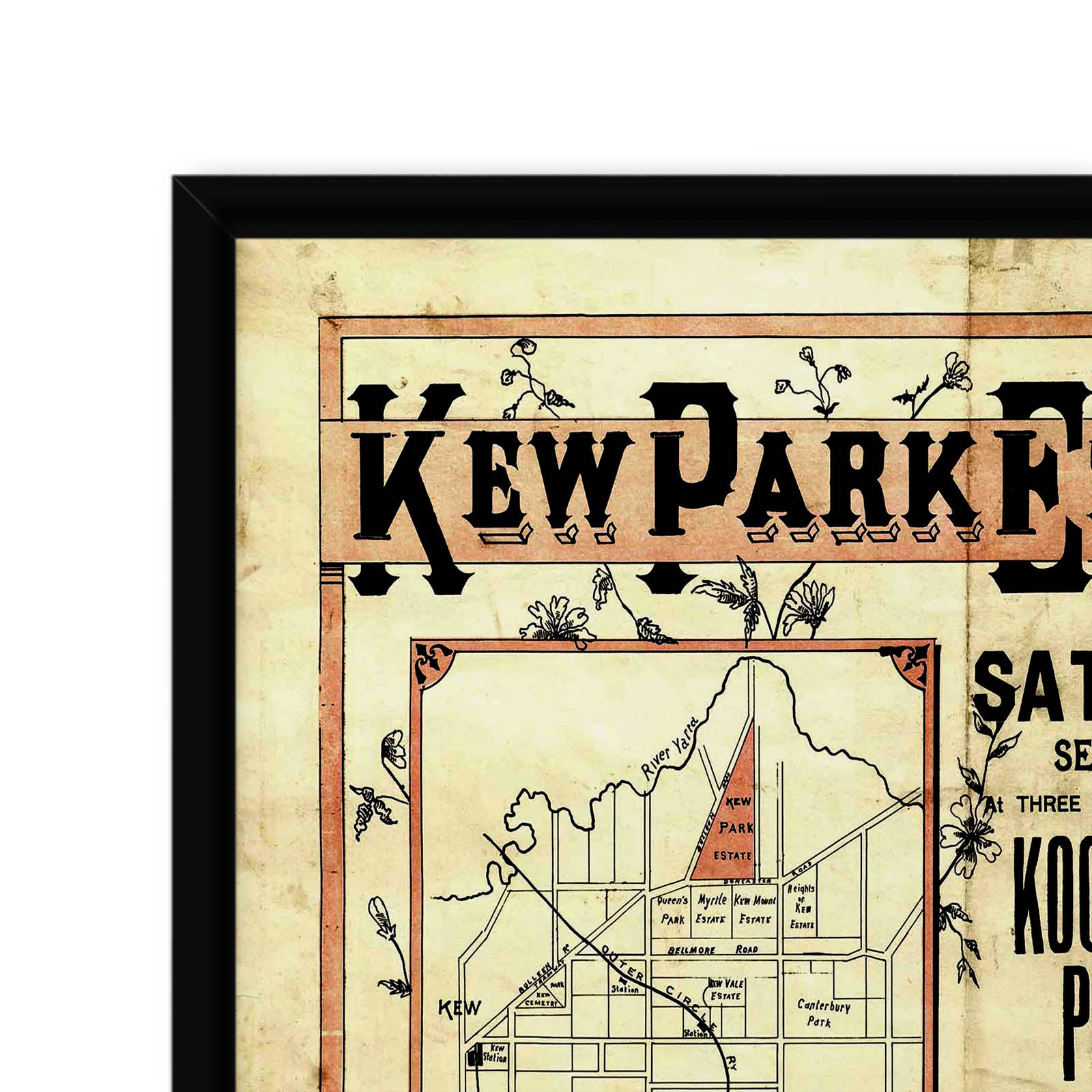 Kew, Victoria Australia Vintage Map #25 (1888) – Vintage Maps