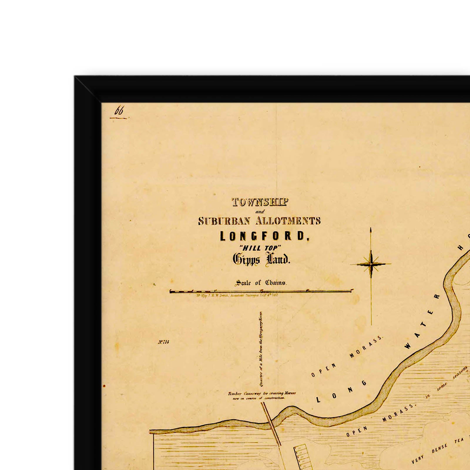 Longford, Victoria Australia Vintage Map #1 (1857) – Vintage Maps