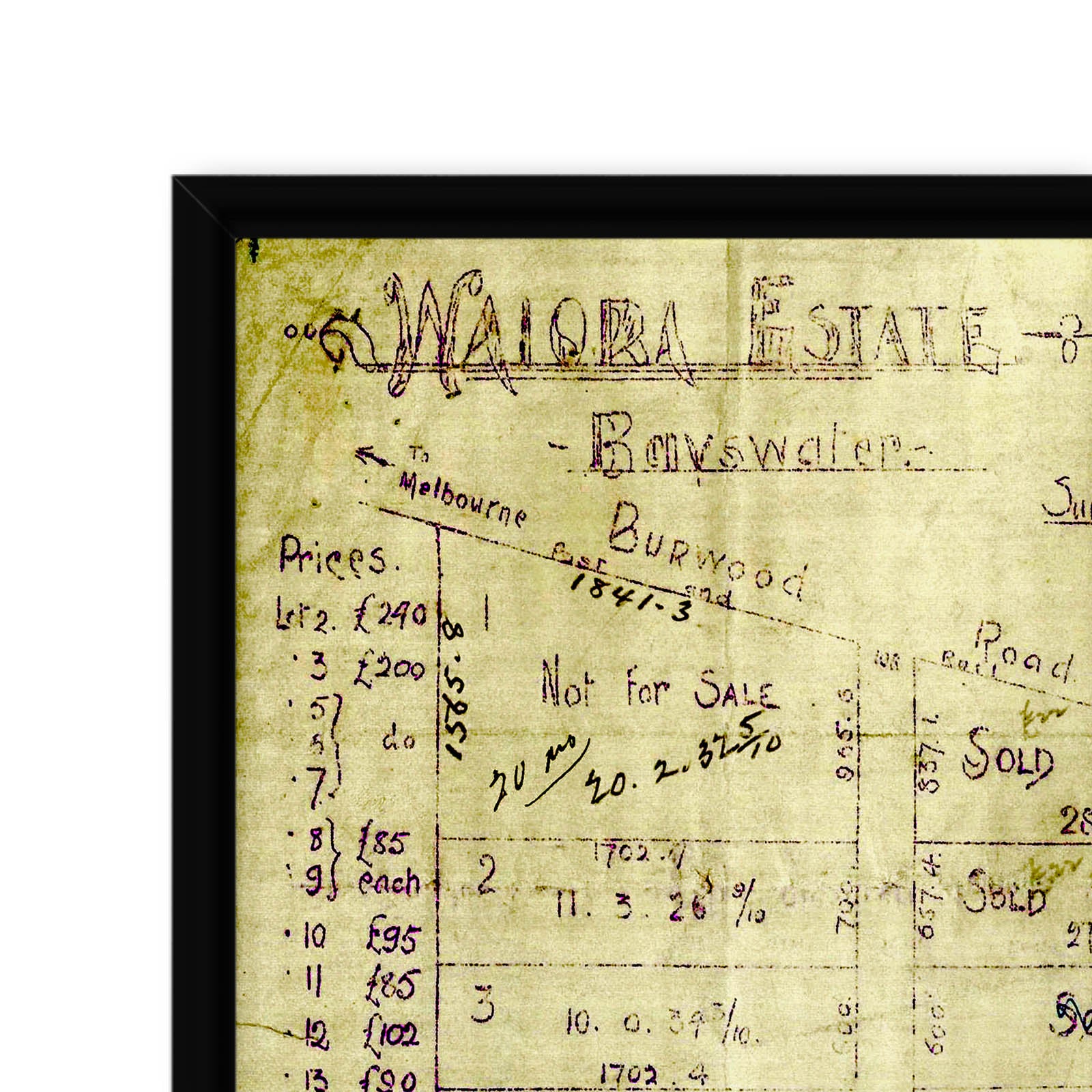 Bayswater, Victoria Australia Vintage Map #7 (1927) – Vintage Maps