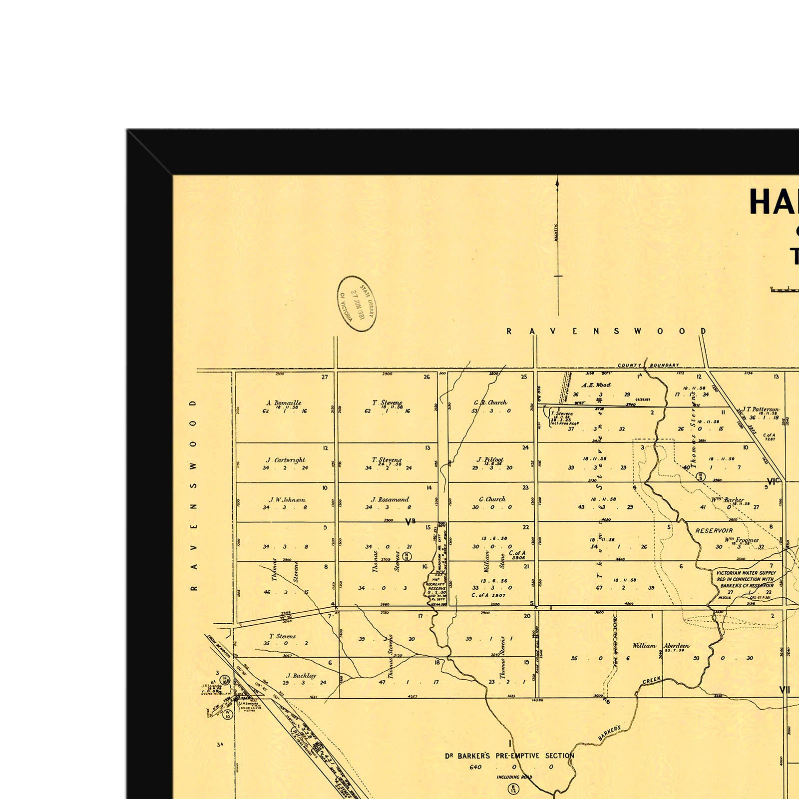Harcourt, Victoria Australia Vintage Map #8a (1951) – Vintage Maps