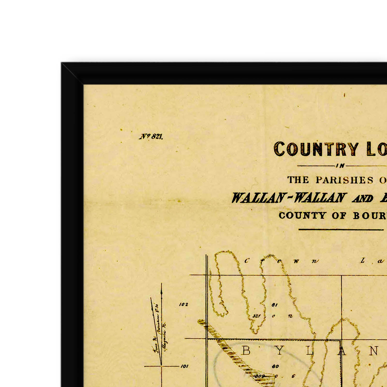 Wallan, Victoria Australia Vintage Map #1 (1857) – Vintage Maps