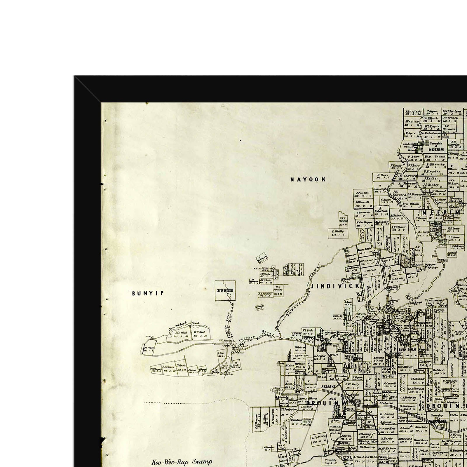 Warragul, Victoria Australia Vintage Map #3 (18--?) – Vintage Maps