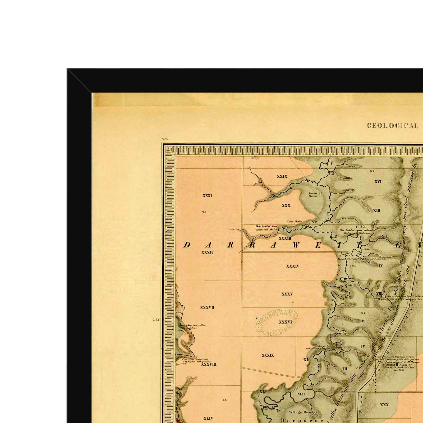 Beveridge, Victoria Australia Vintage Map #3 (1862) – Vintage Maps