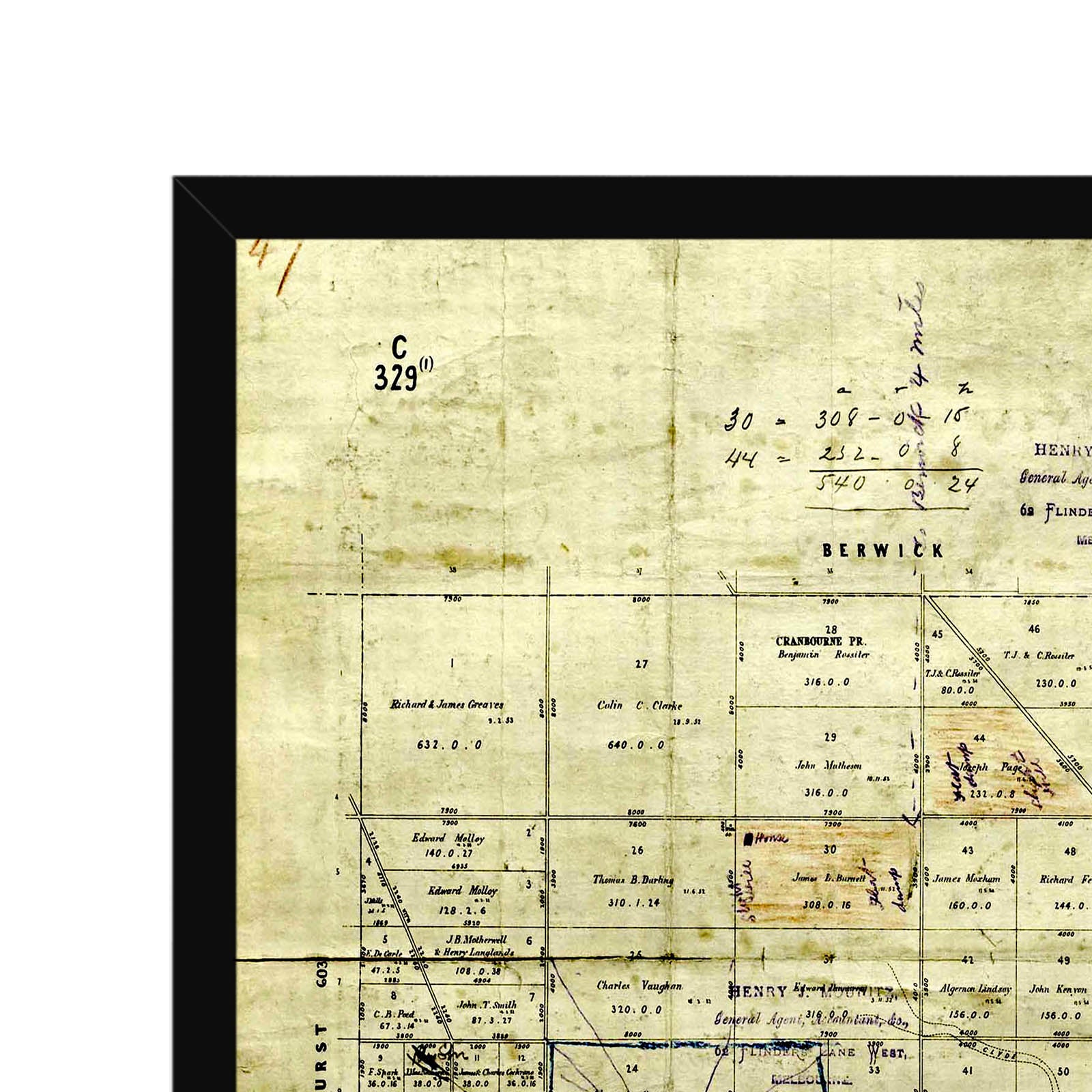 Cranbourne, Victoria Australia Vintage Map #4 (188-?) – Vintage Maps