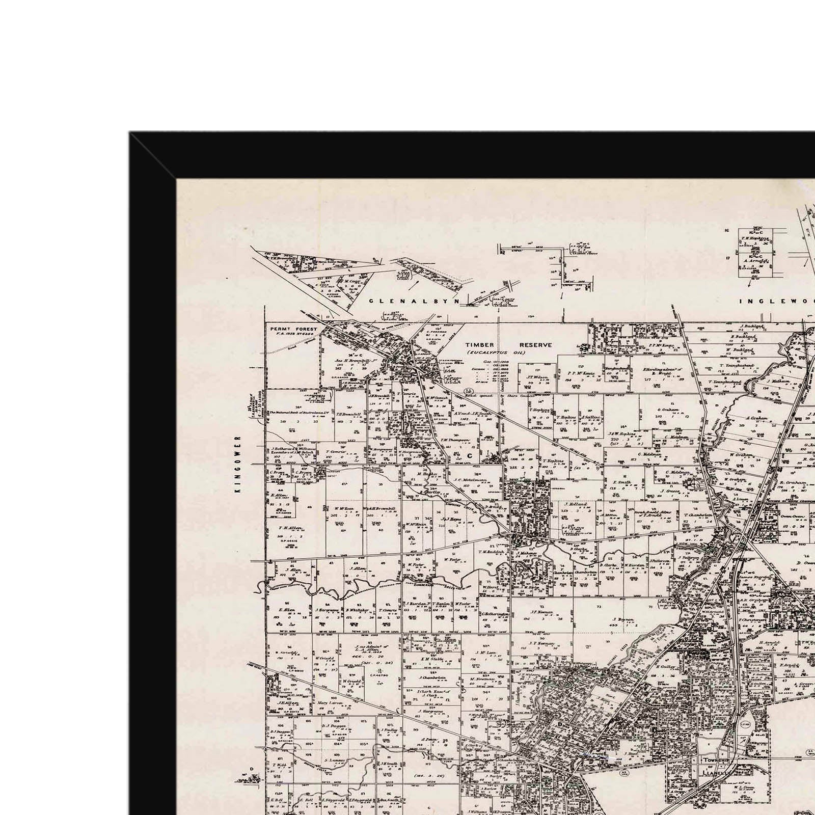 Newbridge, Victoria Australia Vintage Map #4 (1959) – Vintage Maps