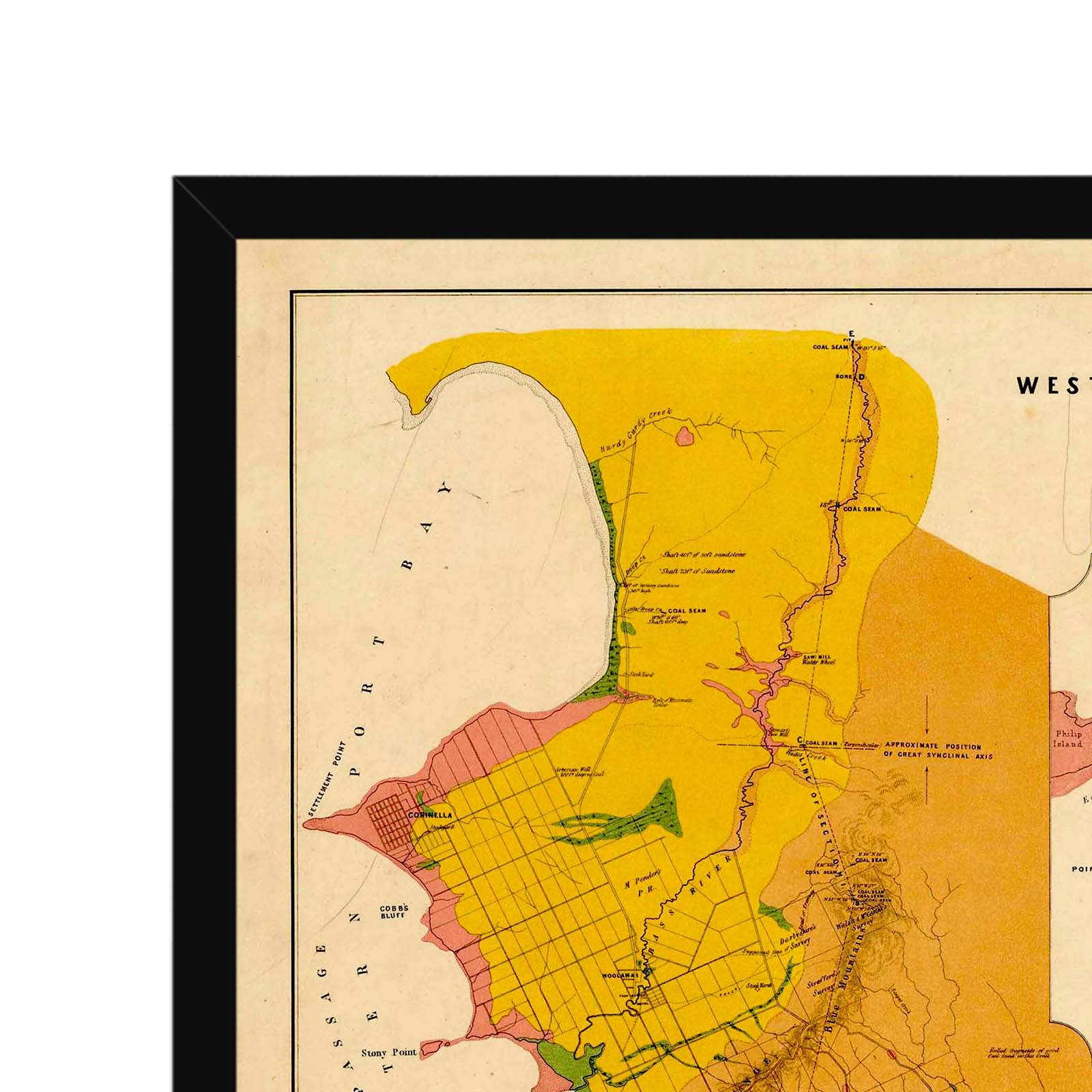 Corinella, Victoria Australia Vintage Map #3 (1872) – Vintage Maps