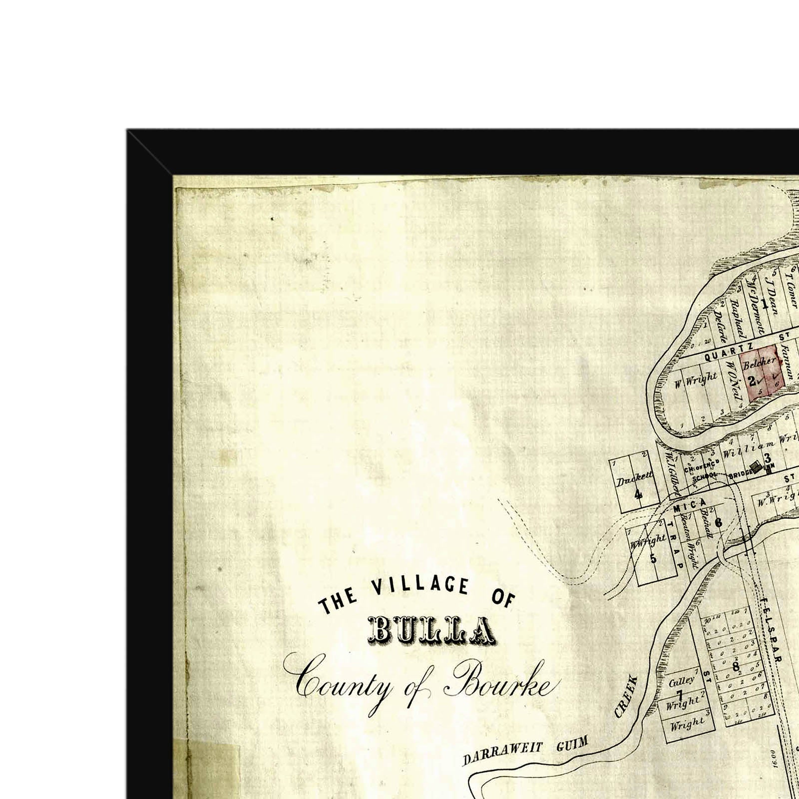 Bulla, Victoria Australia Vintage Map #1 (1863) – Vintage Maps