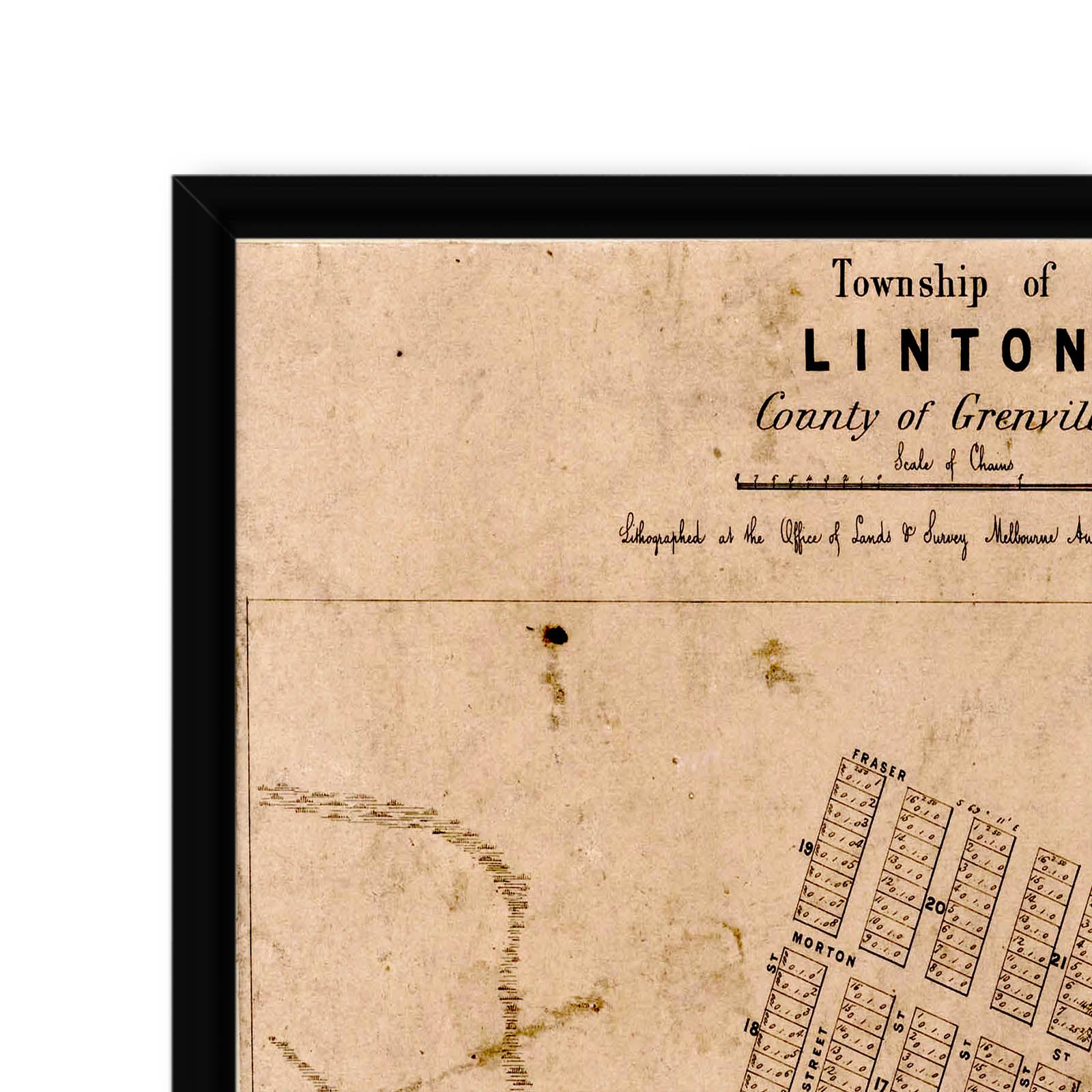 Linton, Victoria Australia Vintage Map #1 (1864) – Vintage Maps