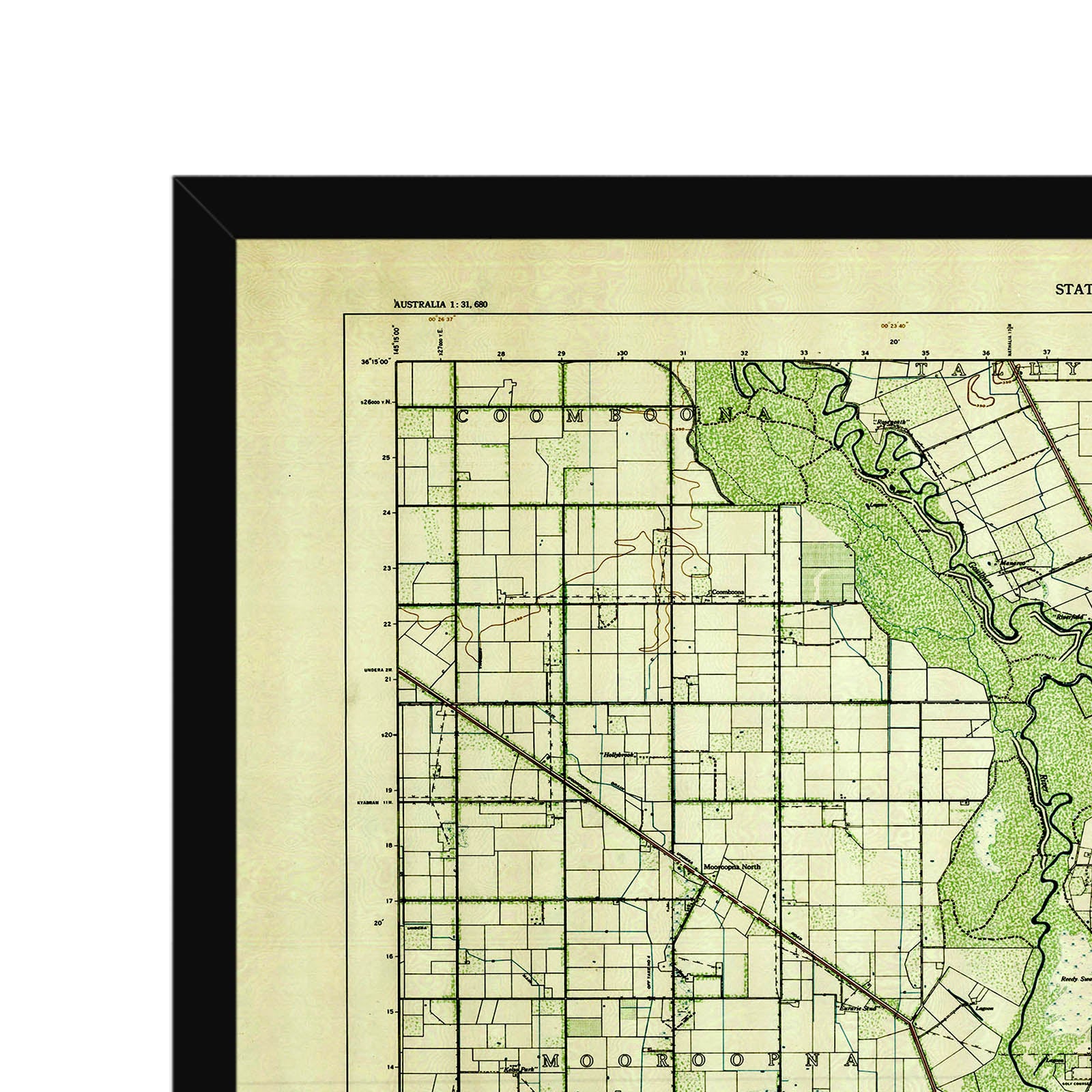 Shepparton, Victoria Australia Vintage Map #9 (1956) – Vintage Maps