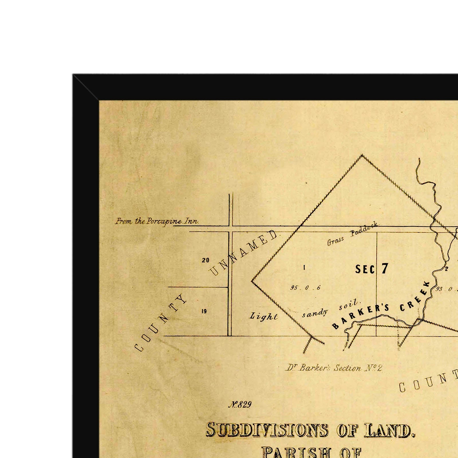Harcourt, Victoria Australia Vintage Map #1 (1857) – Vintage Maps
