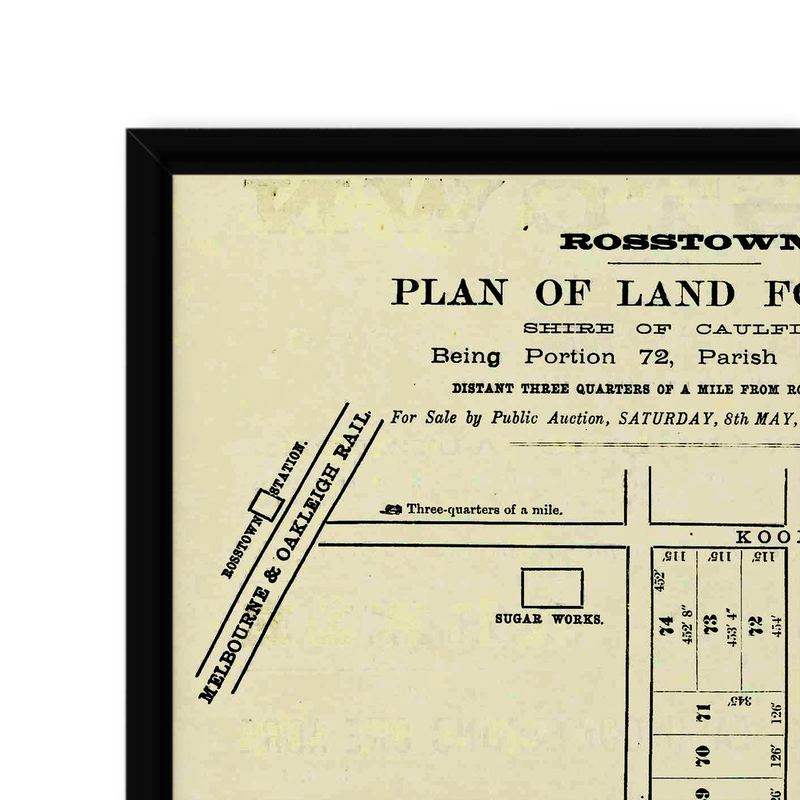 Carnegie, Victoria Australia Vintage Map #4 (1880) – Vintage Maps