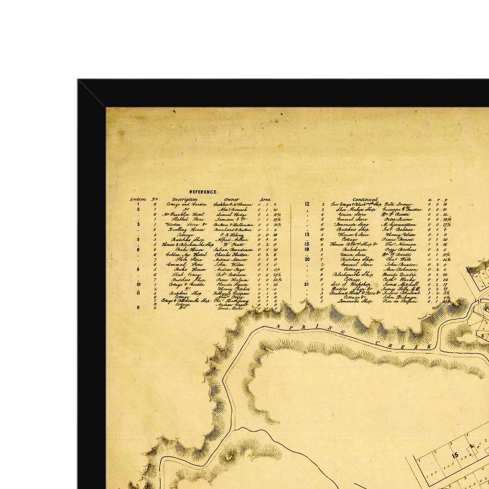Hepburn, Victoria Australia Vintage Map #2 (1857) – Vintage Maps