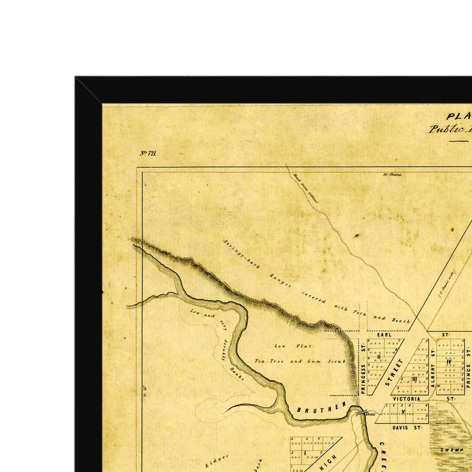 Woodside, Victoria Australia Vintage Map #5 (1857) – Vintage Maps